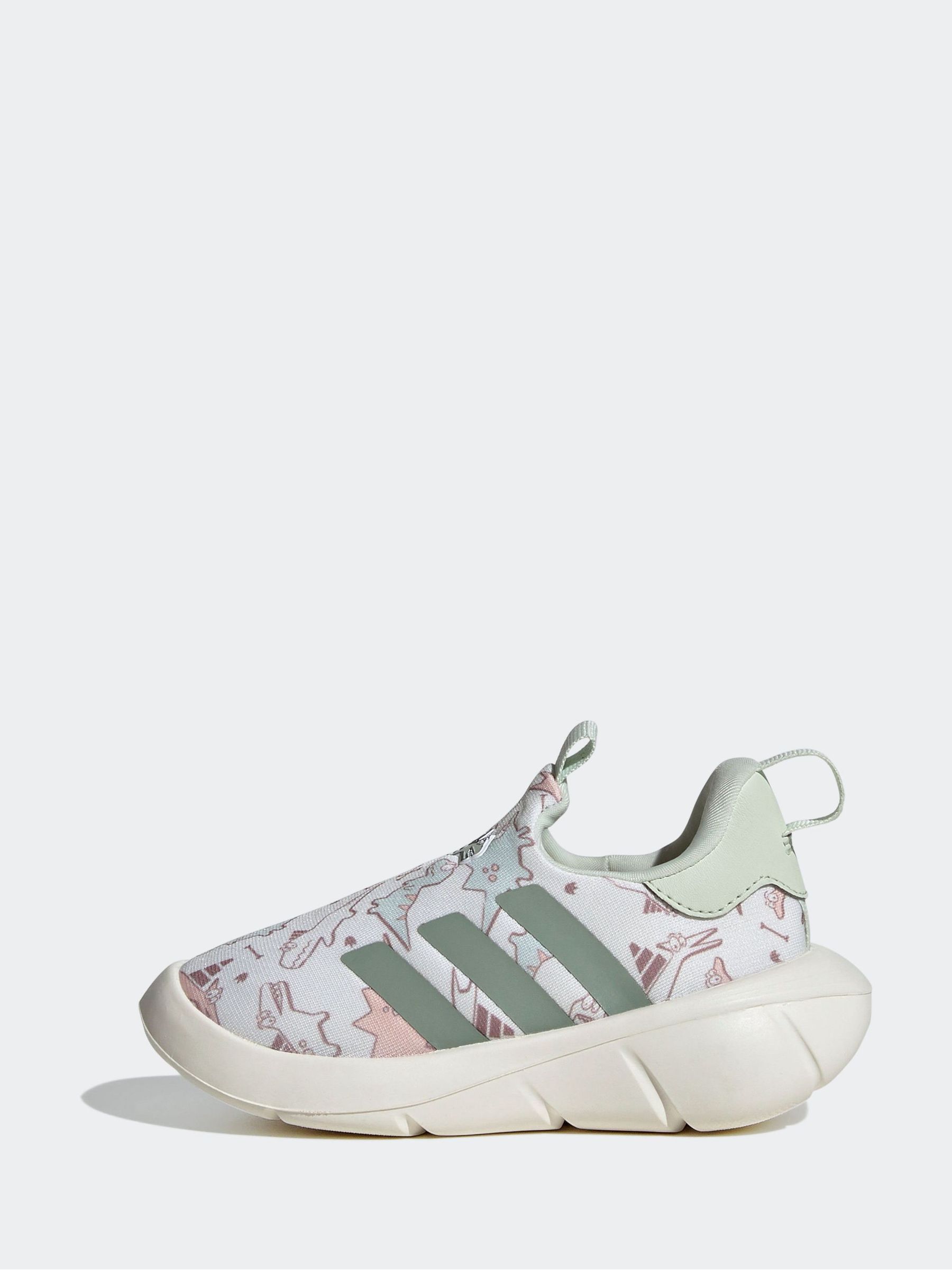 Buy adidas White Mono Fit Dino Trainers from the Next UK online shop