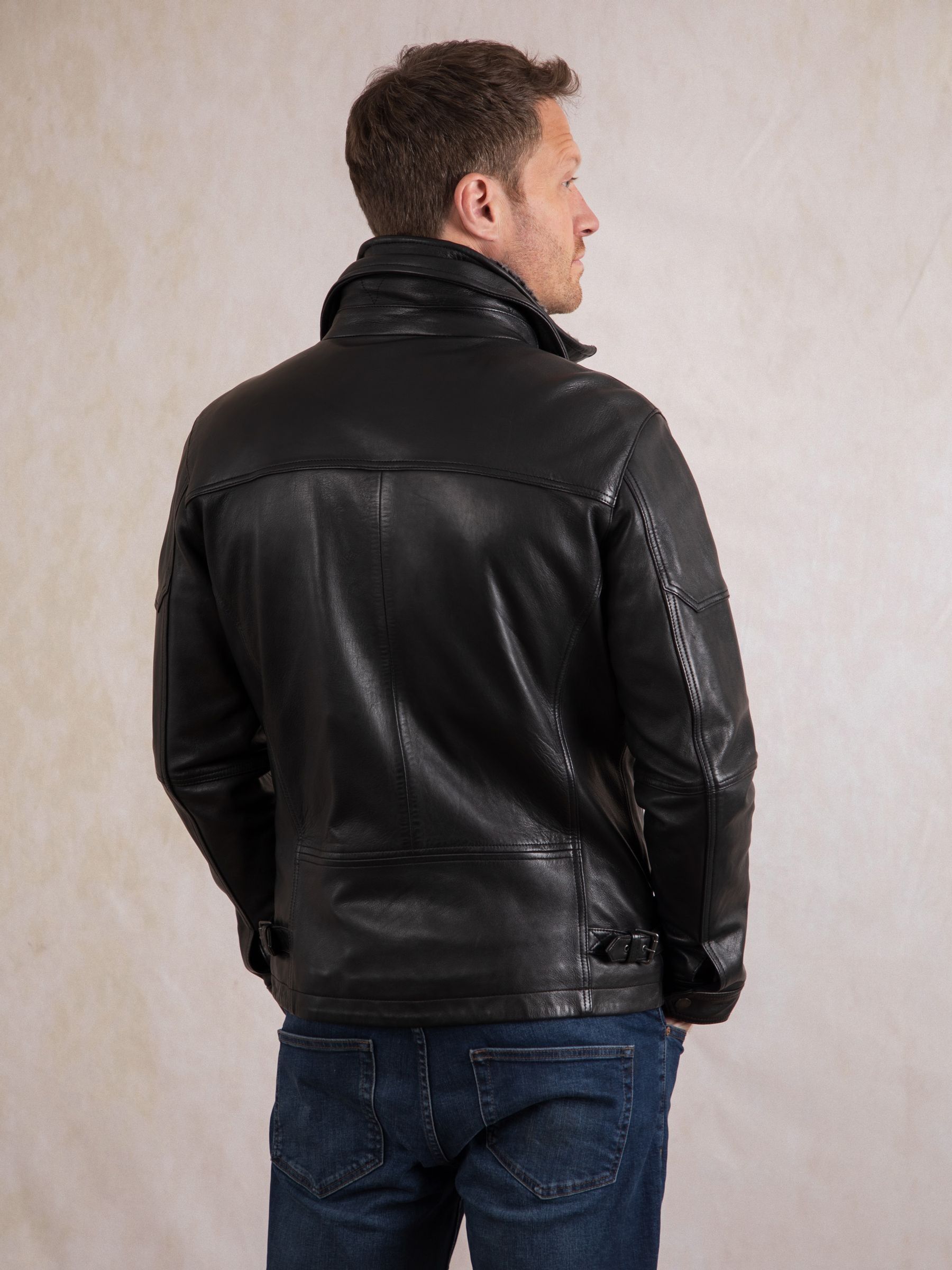 Buy Lakeland Leather Black Gosforth Leather Jacket from the Next UK ...