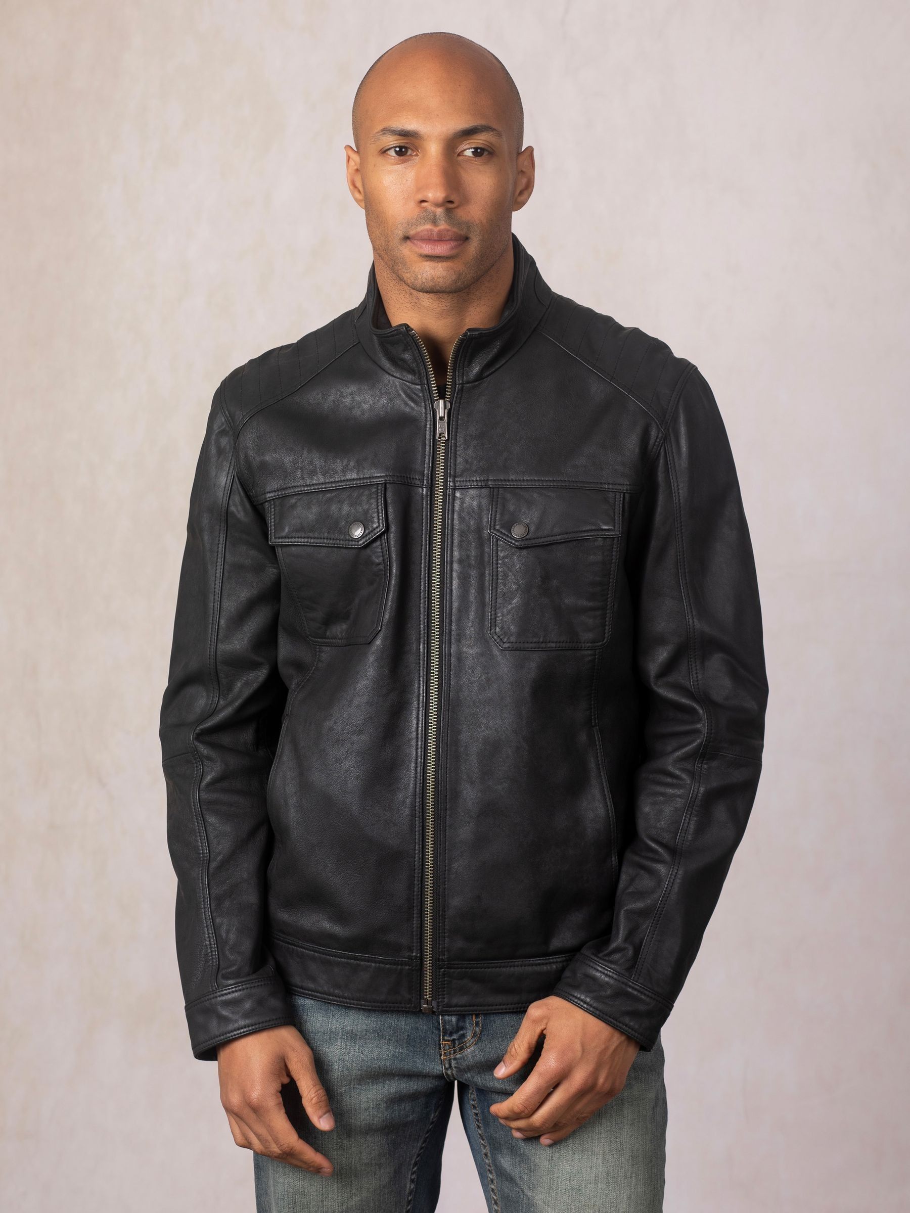 Buy Lakeland Leather Black Warwick Leather Jacket from the Next UK ...