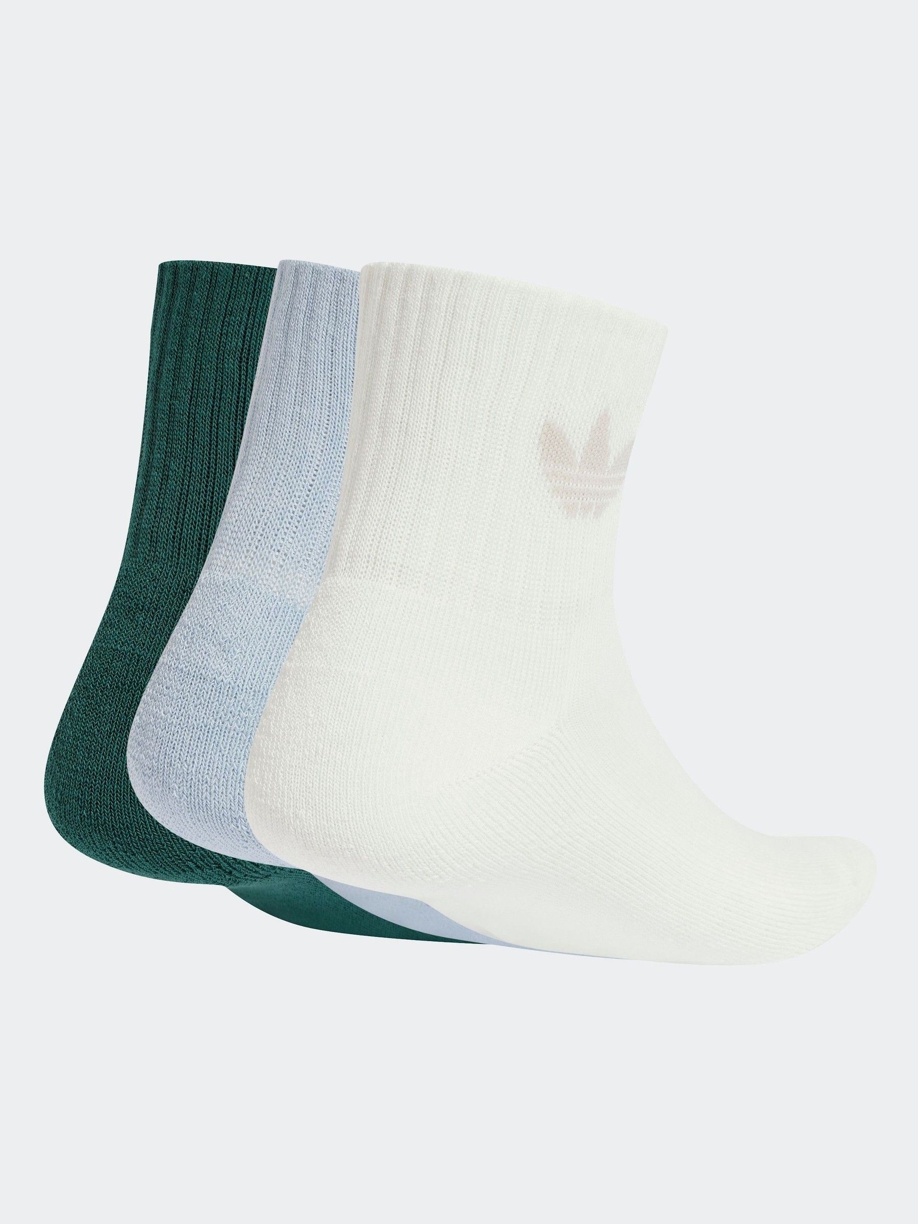 Buy adidas Originals White Mid Ankle Socks 3 Pack from the Next UK ...
