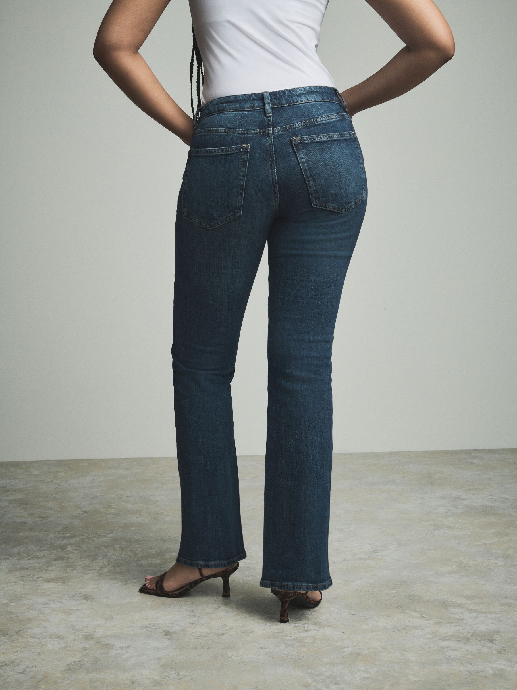 Buy Dark Blue Hourglass Authentic Bootcut Jeans from the Next UK online ...