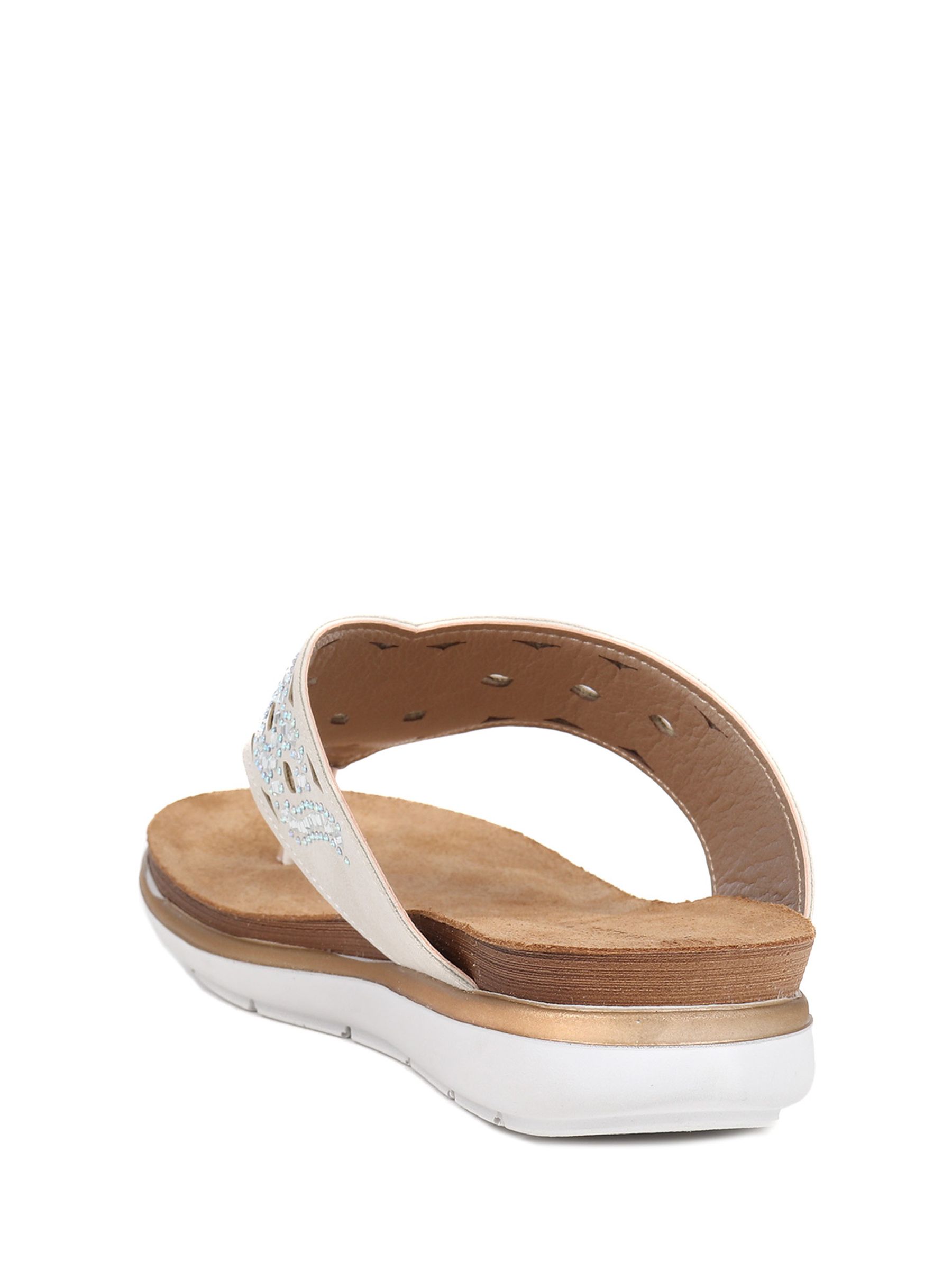Buy Pavers Beige Embellished Toe-Post Sandals from the Next UK online shop