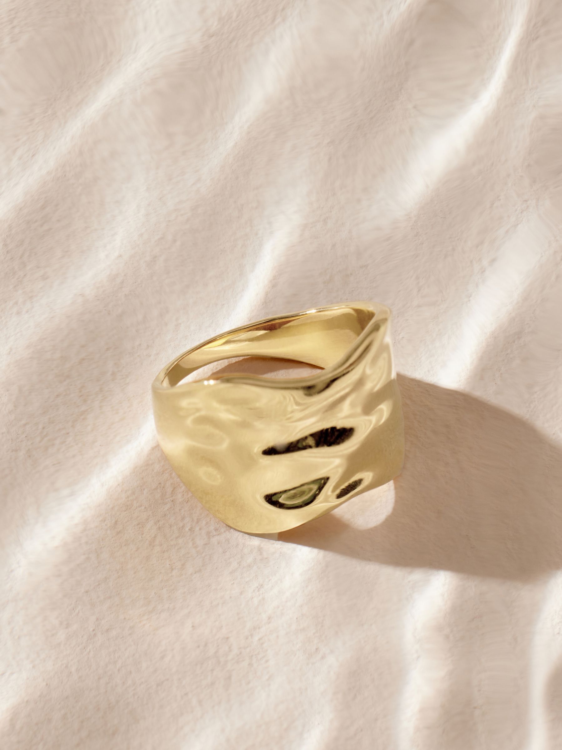 Buy Gold Tone Stainless Steel Chunky Ring from the Next UK online shop