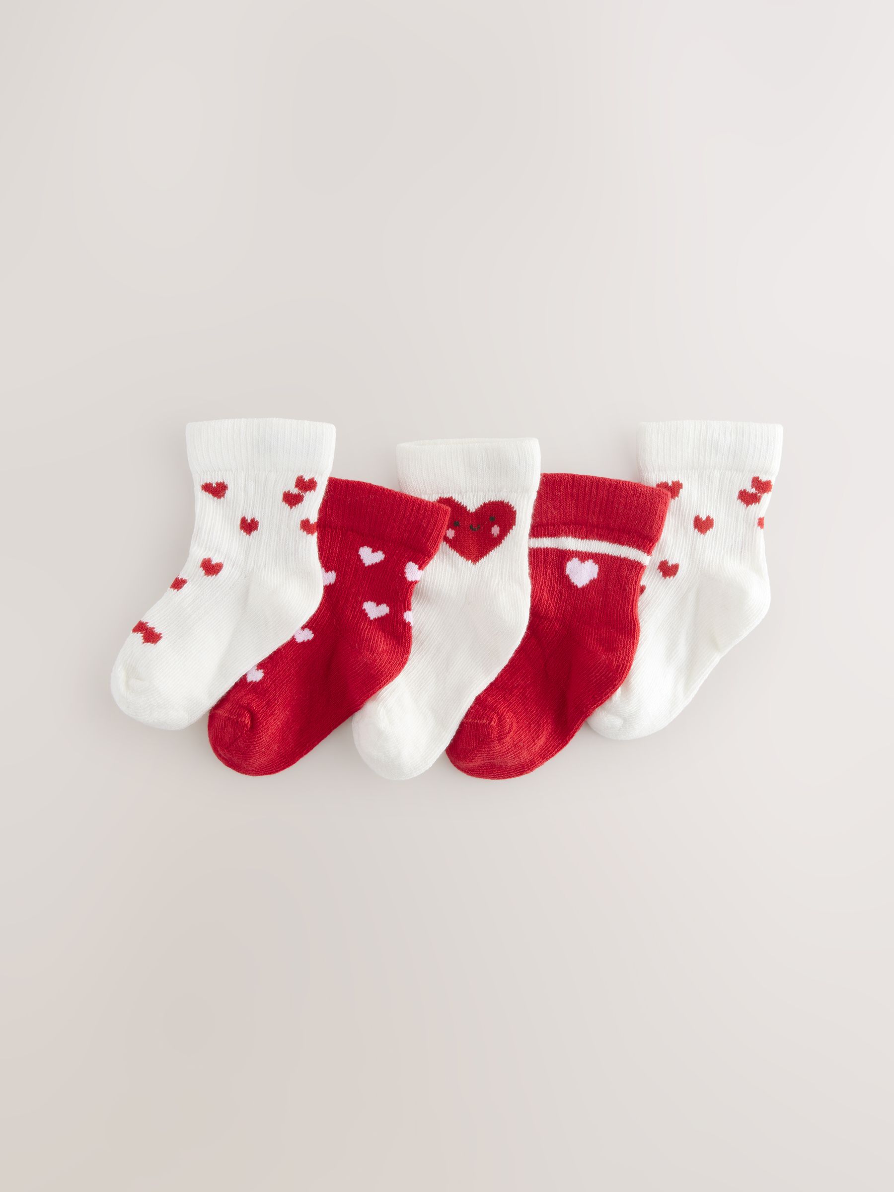 Buy Red Heart Baby Socks 5 Pack (0mths-2yrs) from the Next UK online shop