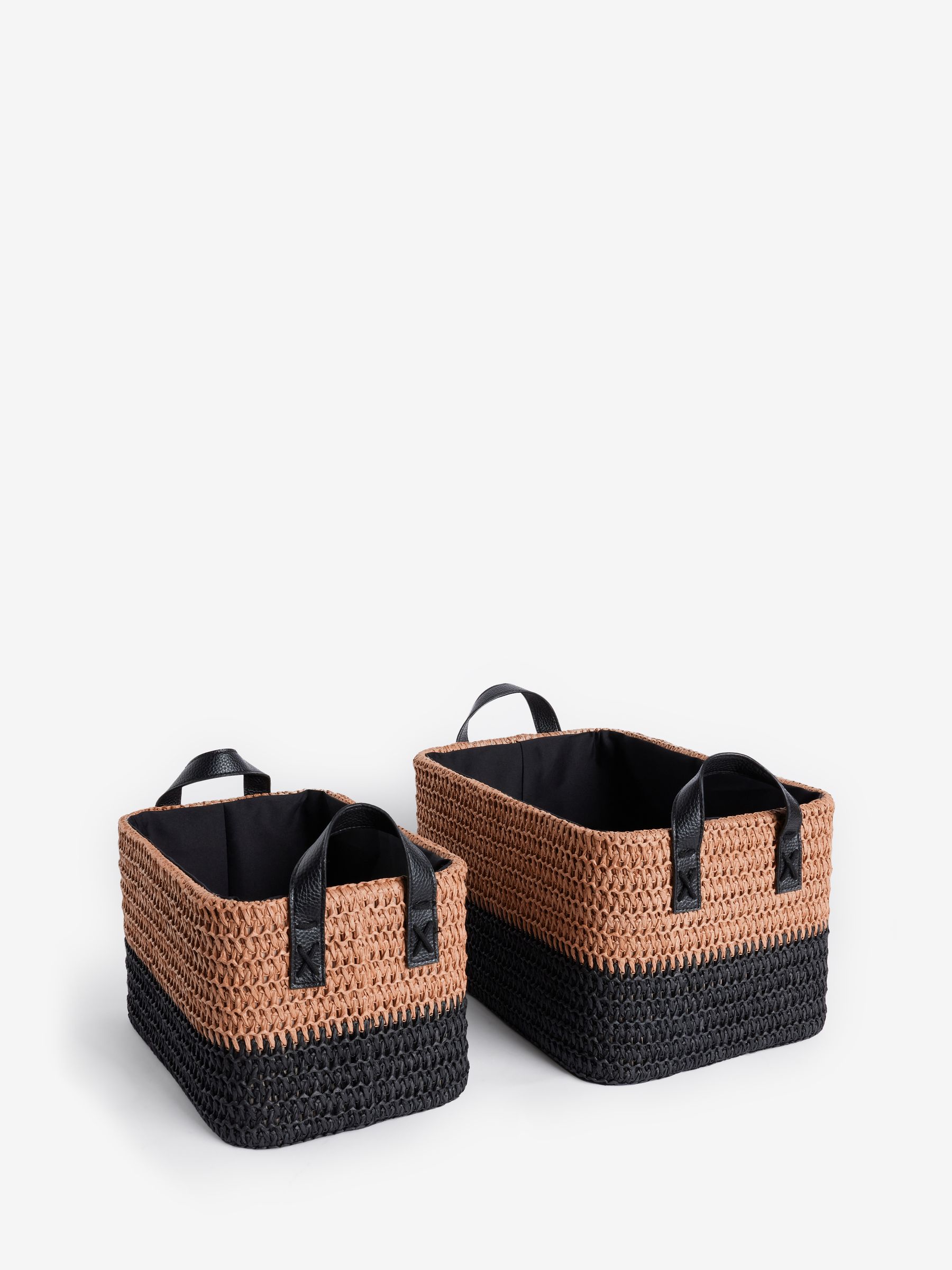 Buy Set of 2 Natural Bronx Storage Baskets from the Next UK online shop
