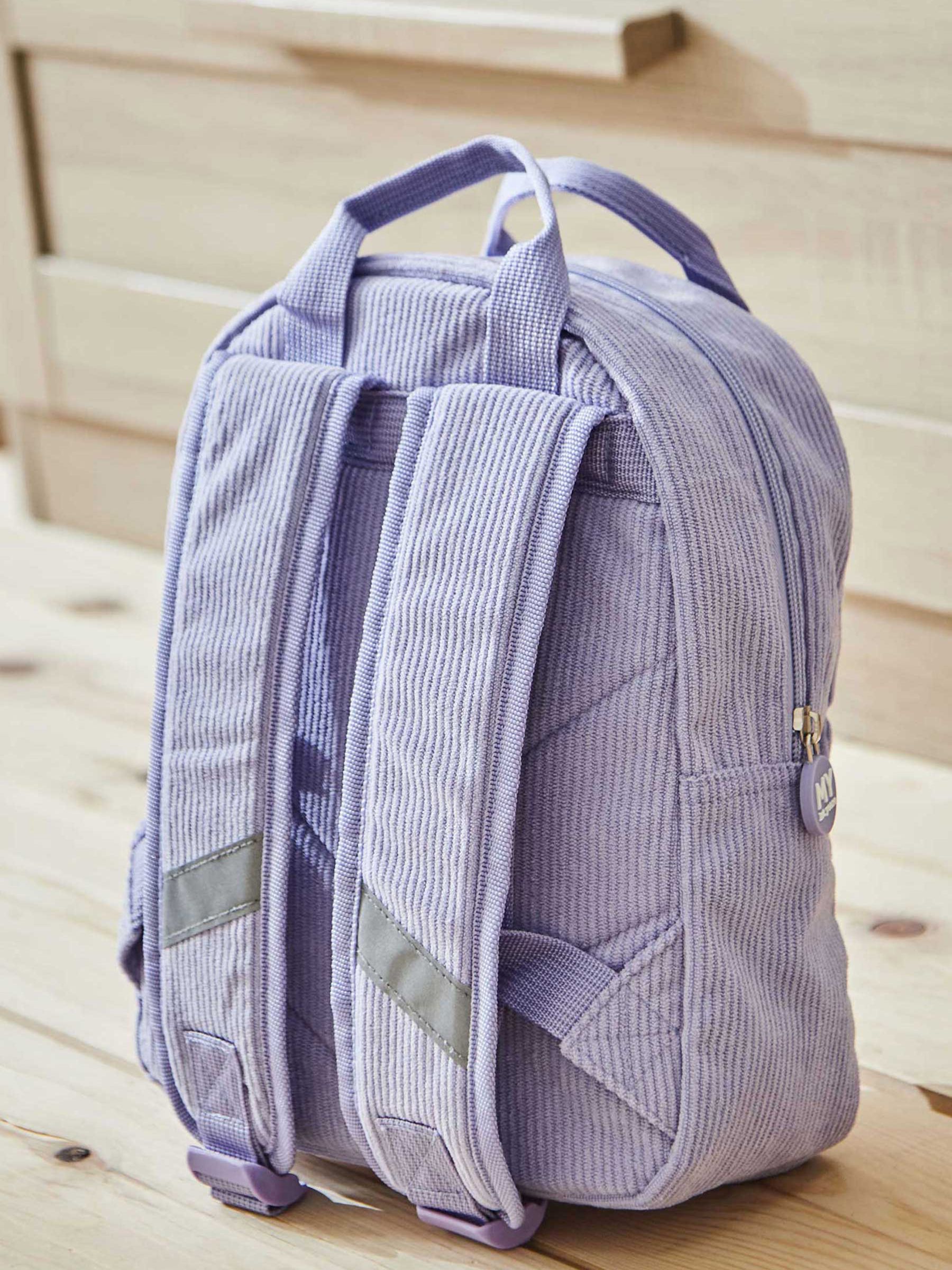 Buy My 1st Years Personalised Lilac Corduroy Mini Backpack from the ...