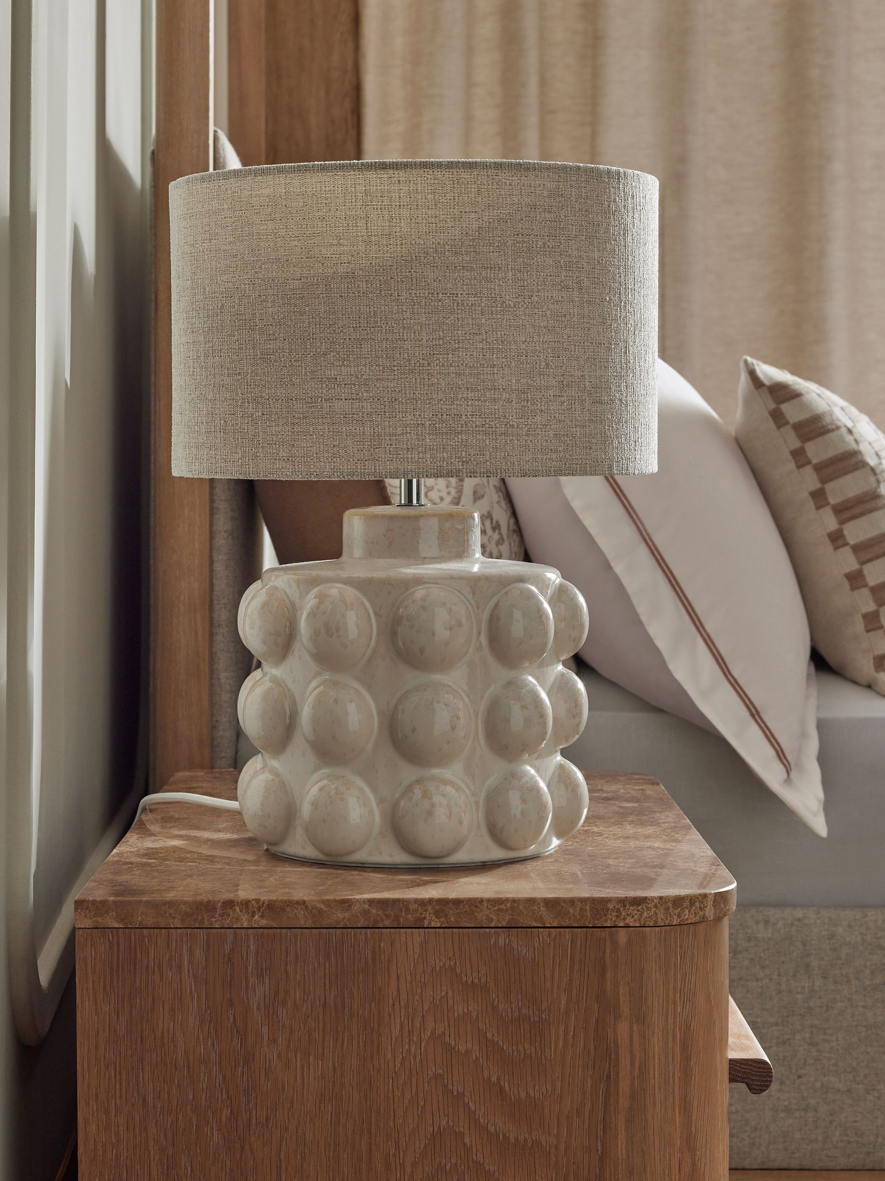Buy White N. Premium Bobble Table Lamp from the Next UK online shop