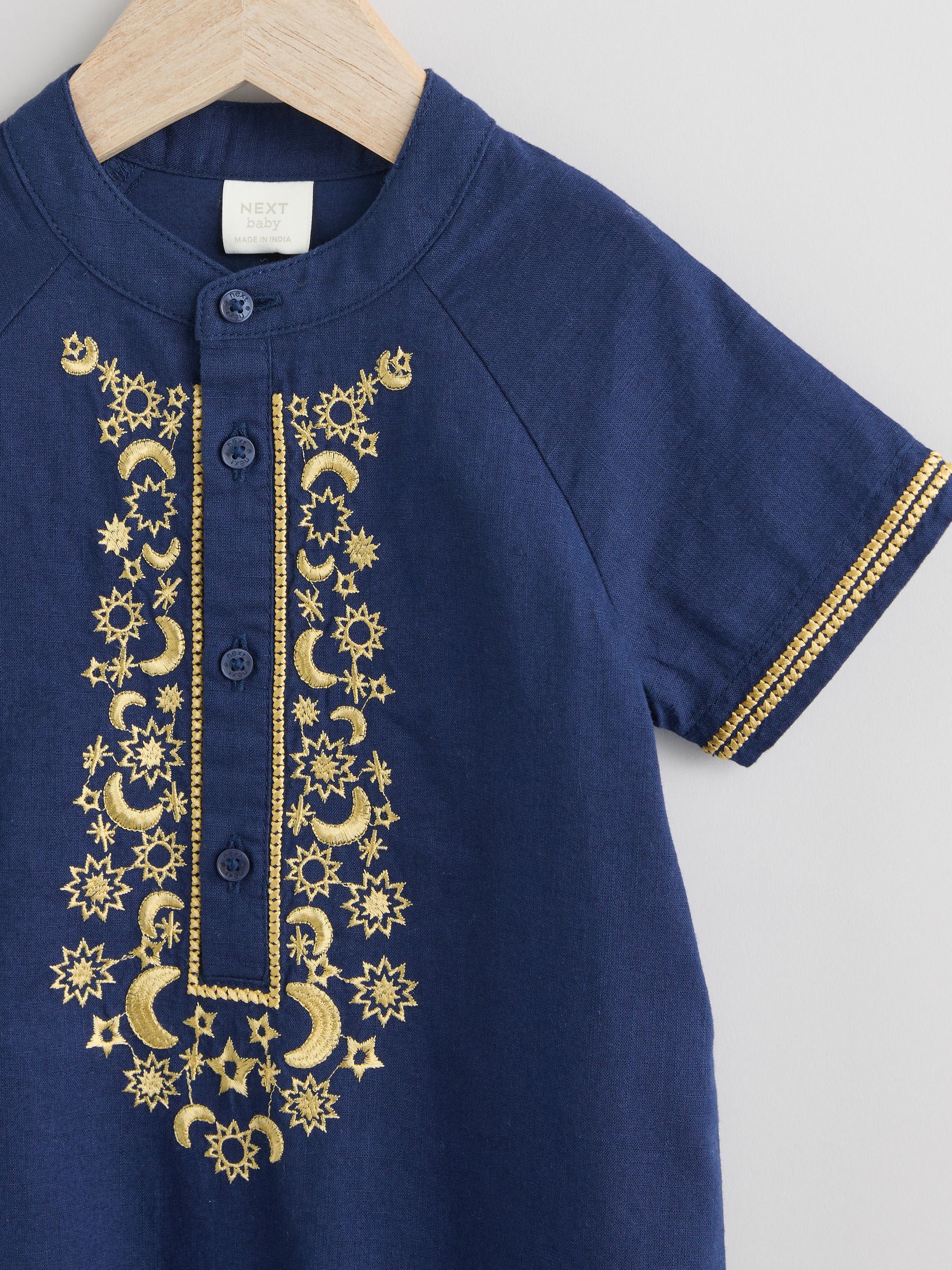 Buy Navy Baby Occasion Romper (0mths-2yrs) from Next United Arab Emirates
