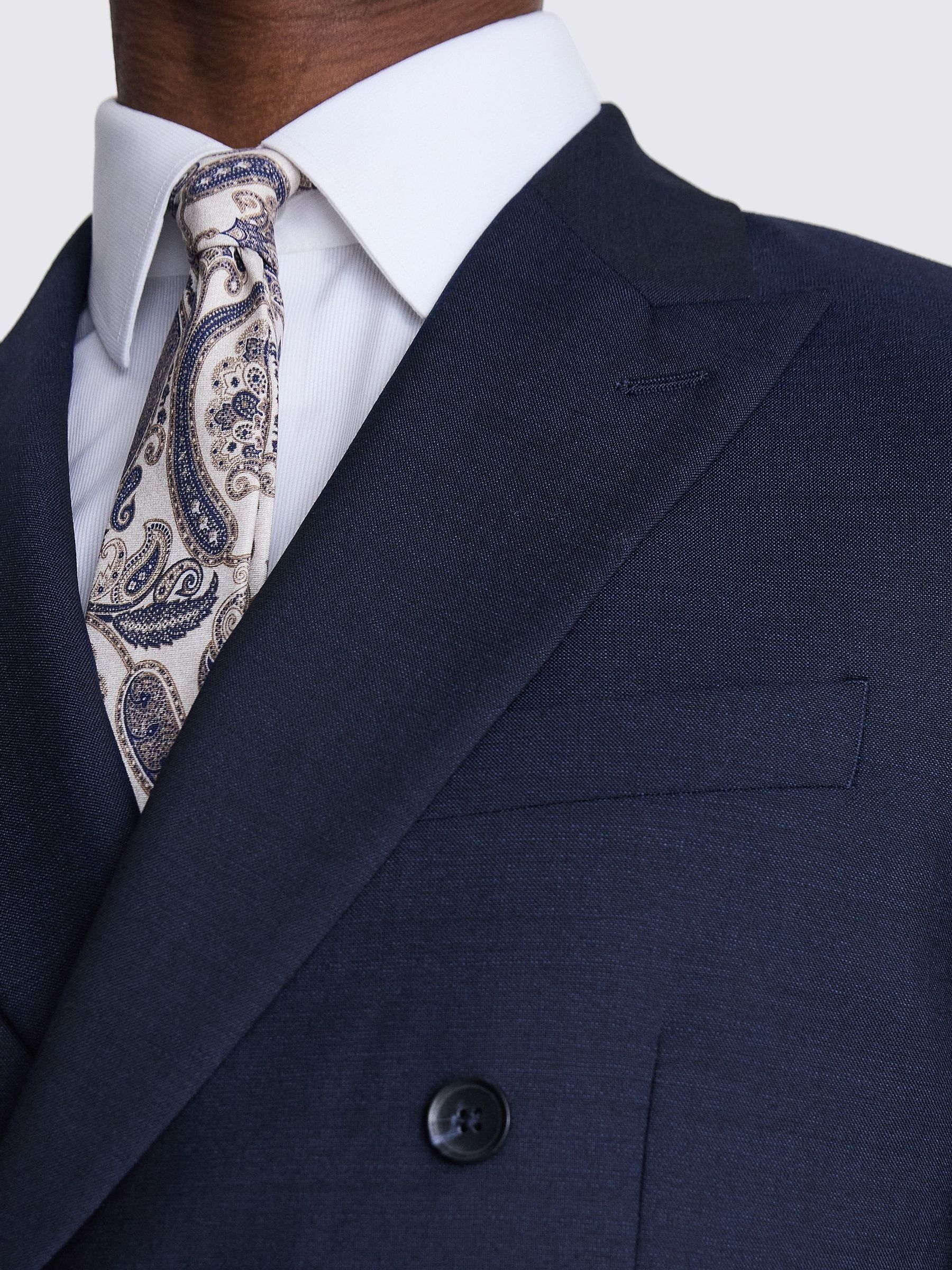 Buy MOSS Blue Tailored Fit Half Lined Jacket from the Next UK online shop