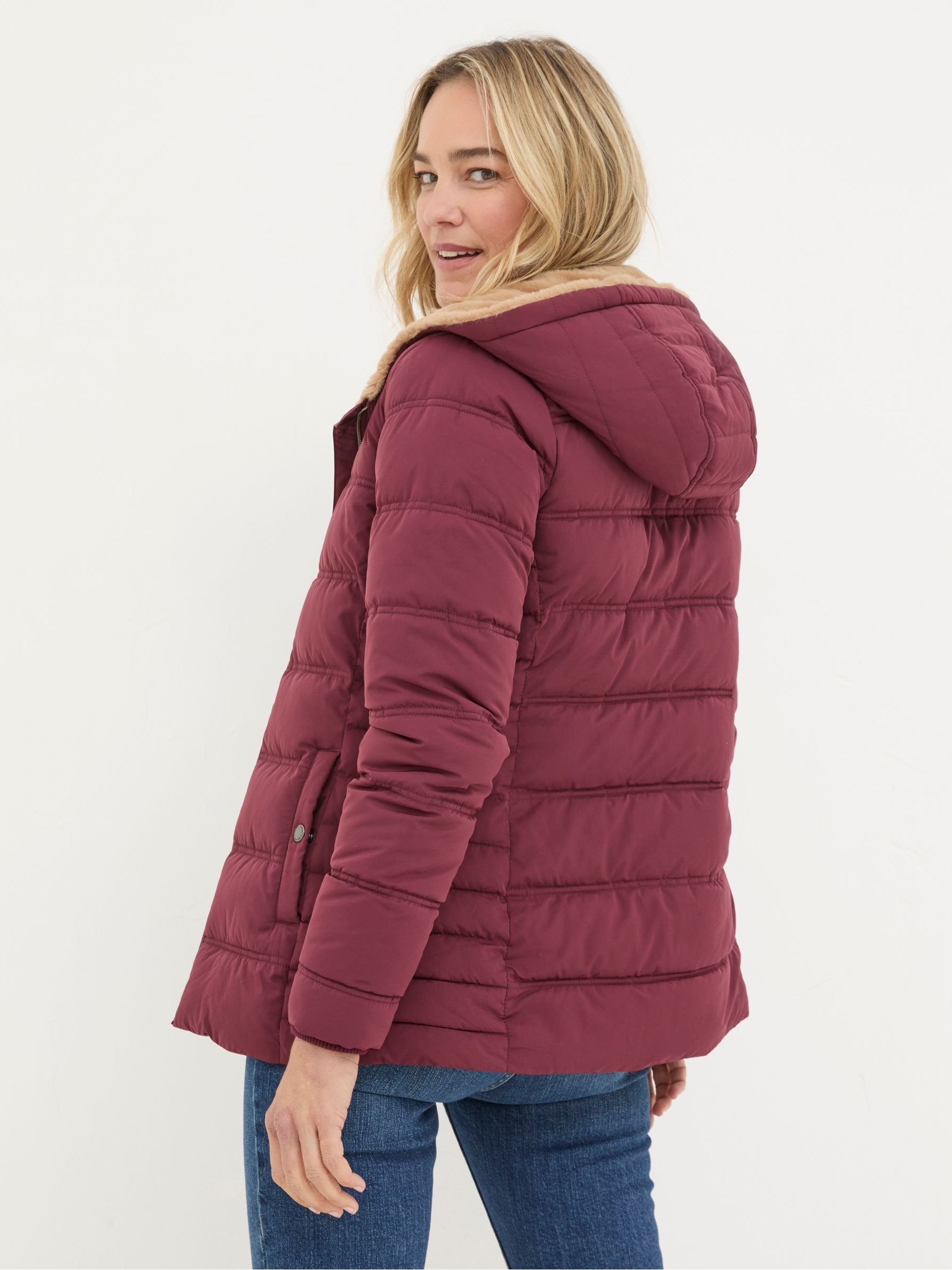 Buy FatFace Lara Red Puffer Coat from the Next UK online shop