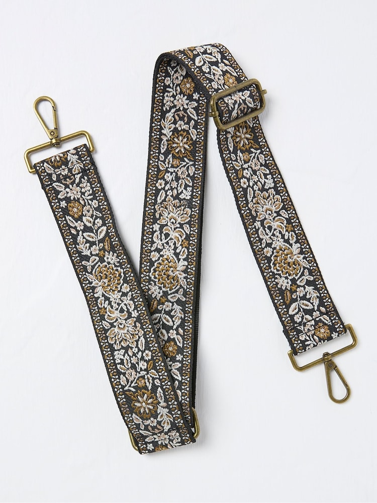 Buy FatFace Black Wide Ornate Bag Strap from the Next UK online shop