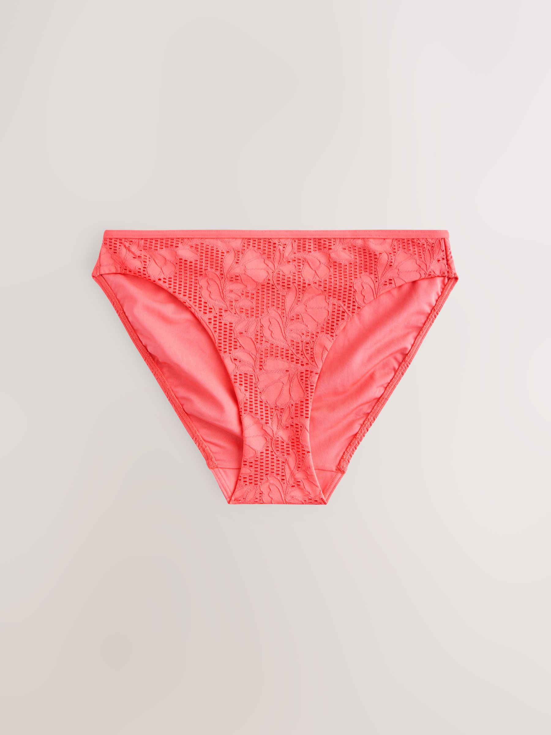 Buy Coral Pink Lace High Leg Bikini Bottoms from the Next UK online shop Buy Coral Pink Lace High Leg Bikini Bottoms from the Next UK online shop
