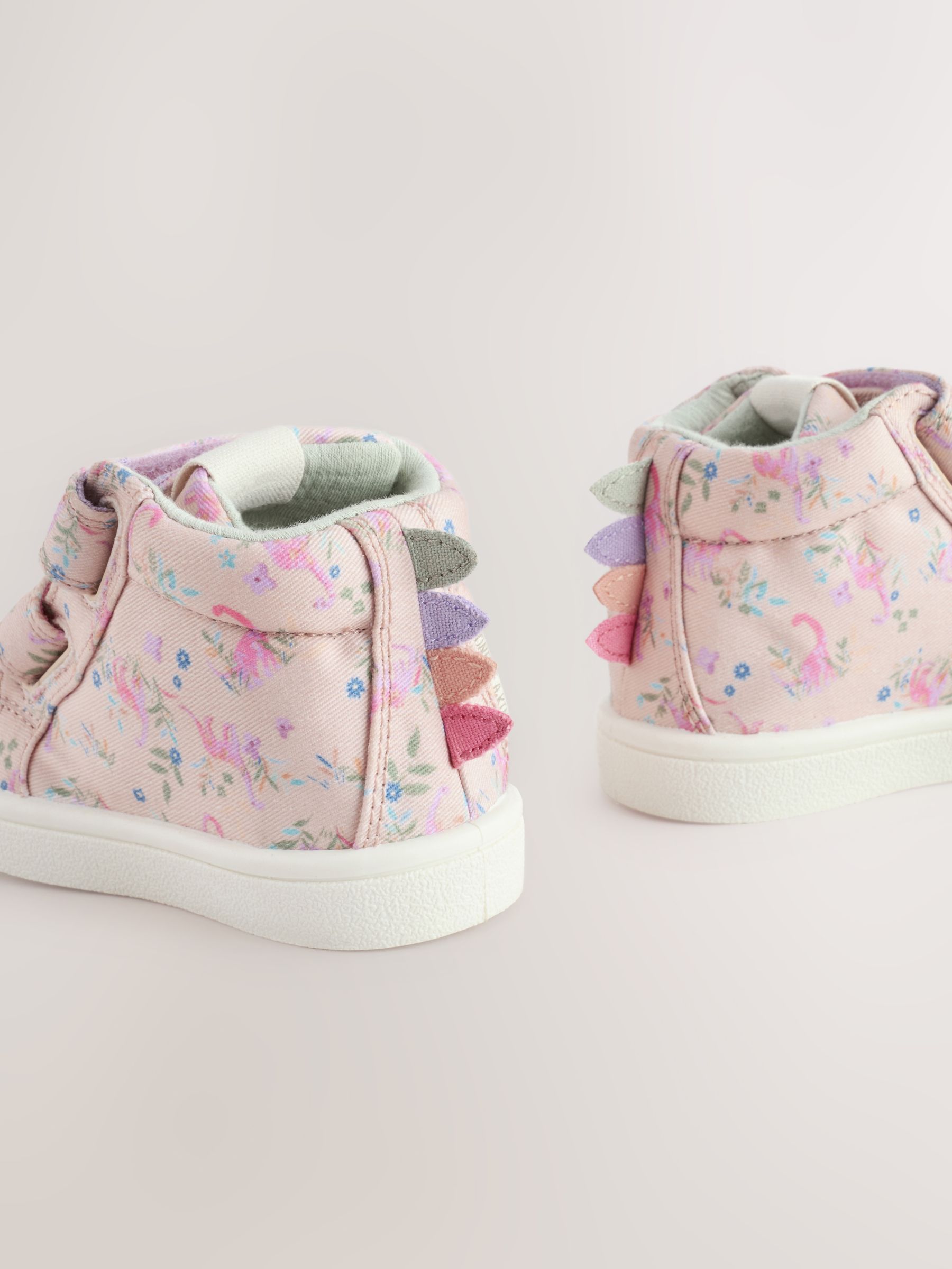 Buy Multi Dinosaur Standard Fit (F) Touch Fasten Strap High Top ...