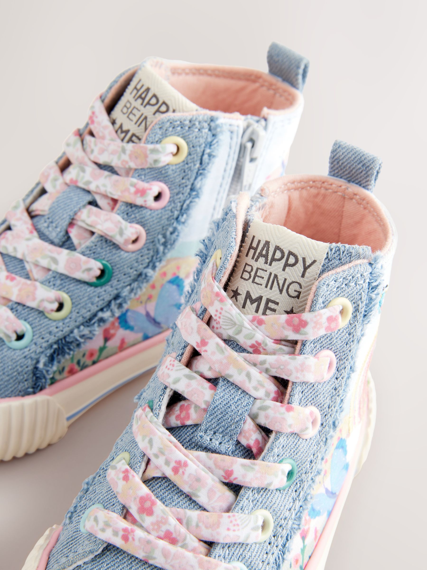 Buy Denim Rainbow Standard Fit (F) High Top from the Next UK online shop