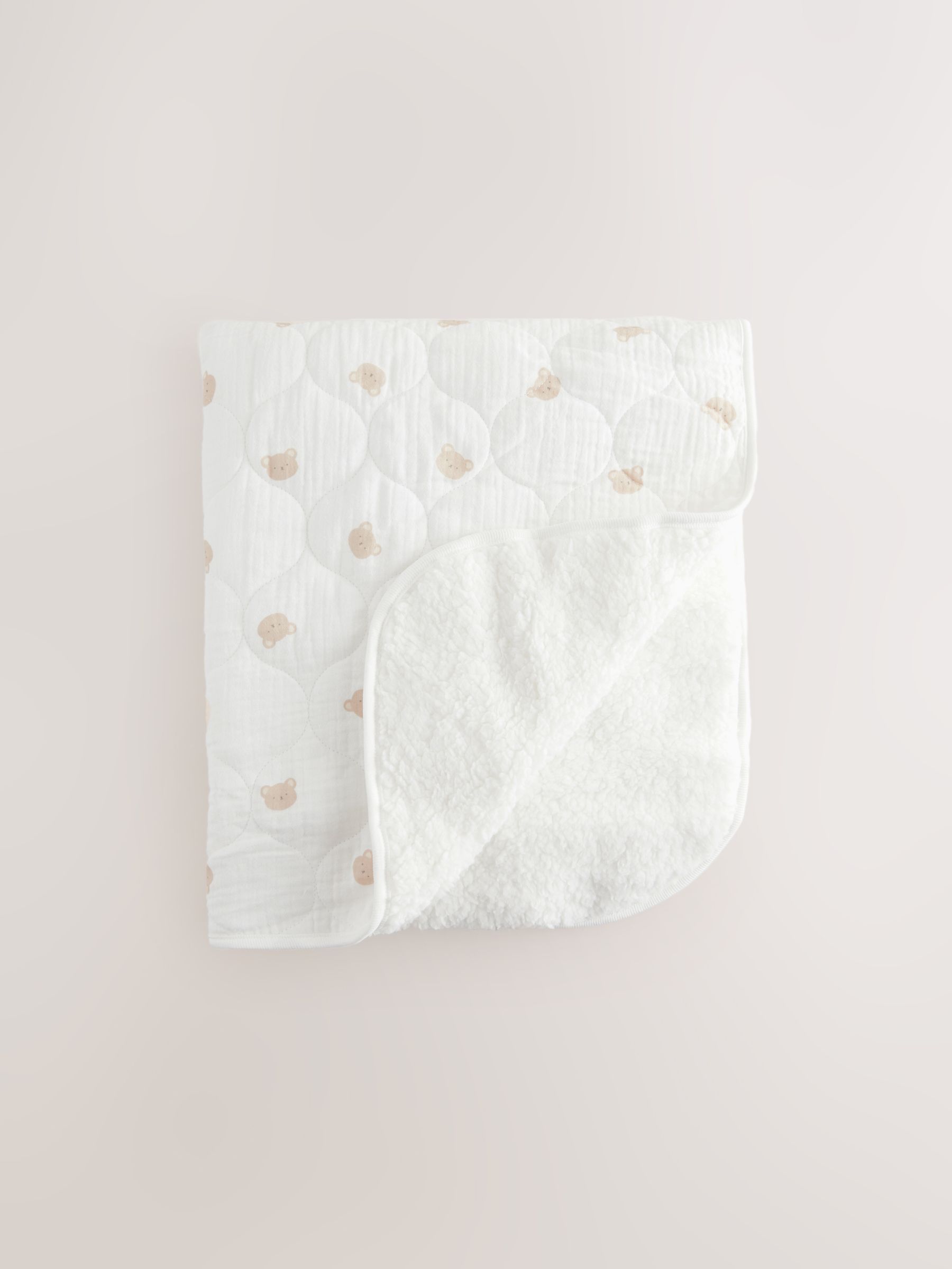 Buy Bear Muslin Baby Fleece Blanket from the Next UK online shop