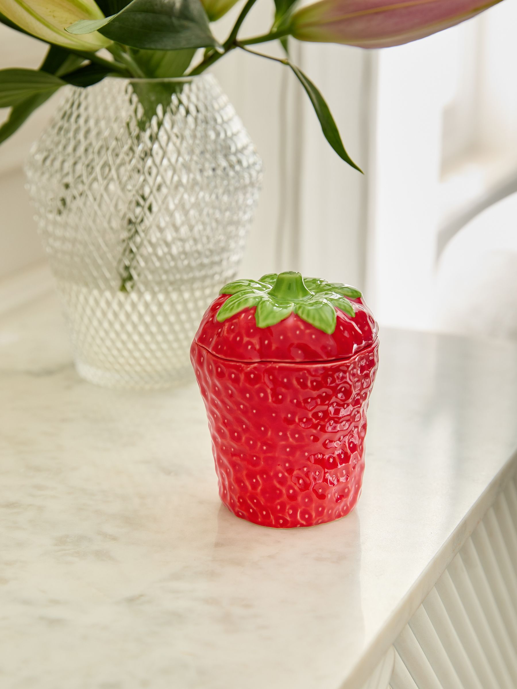 Buy Strawberries & Cream Fruity Decorative Candle from the Next UK ...