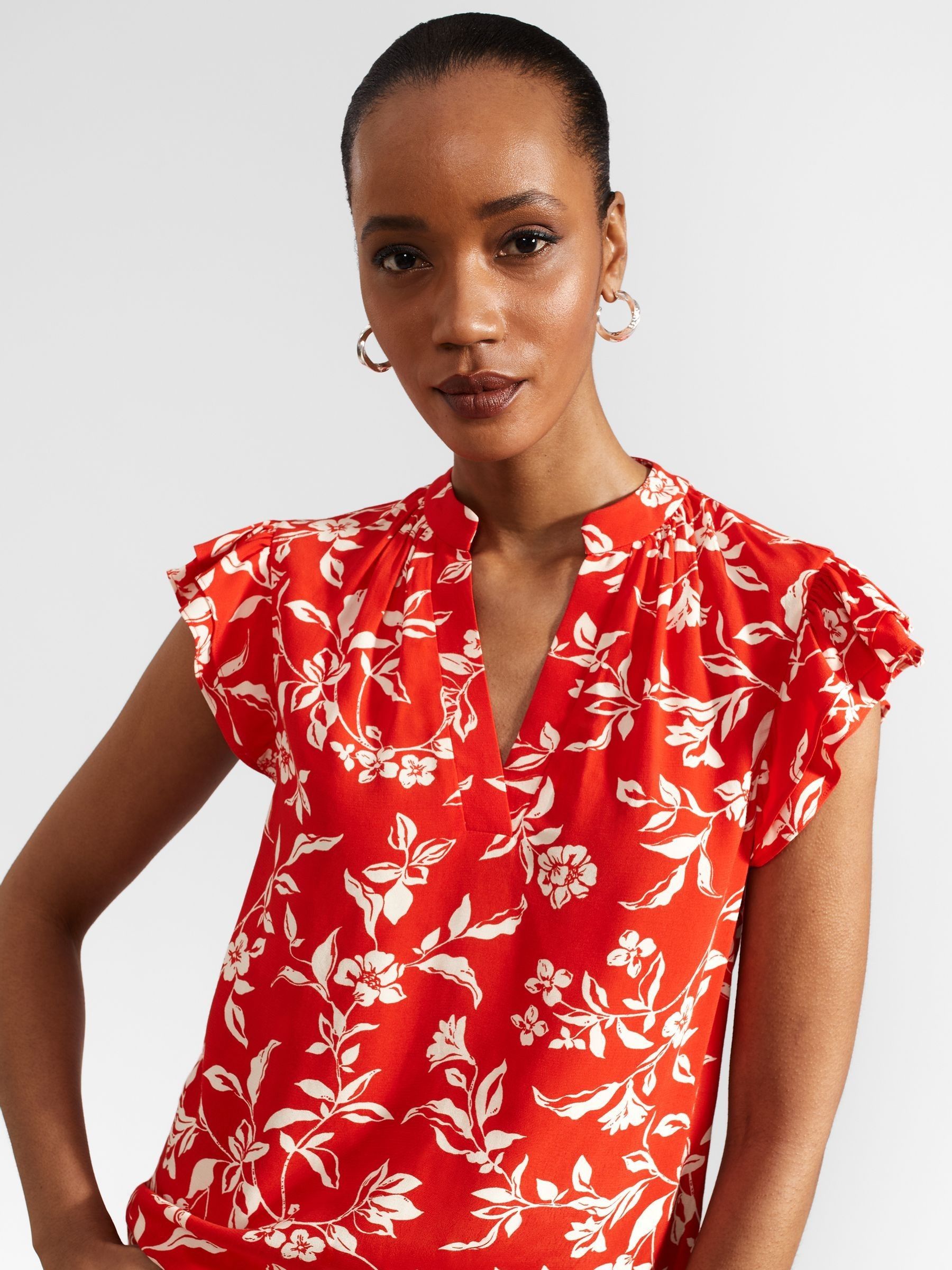 Buy Hobbs Red Cleo Top from the Next UK online shop