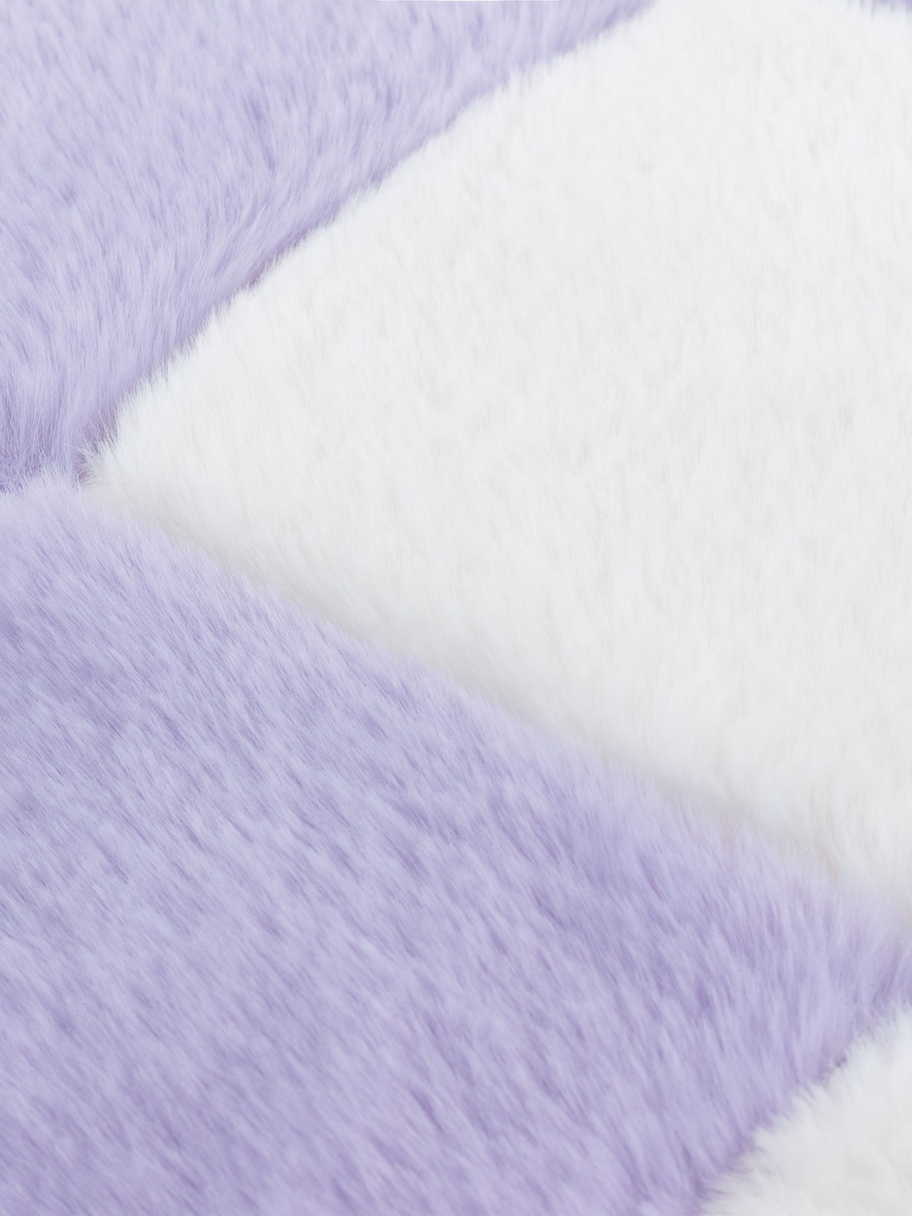 Buy heya home Lilac Cozee Check Faux Fur Cushion from the Next UK ...