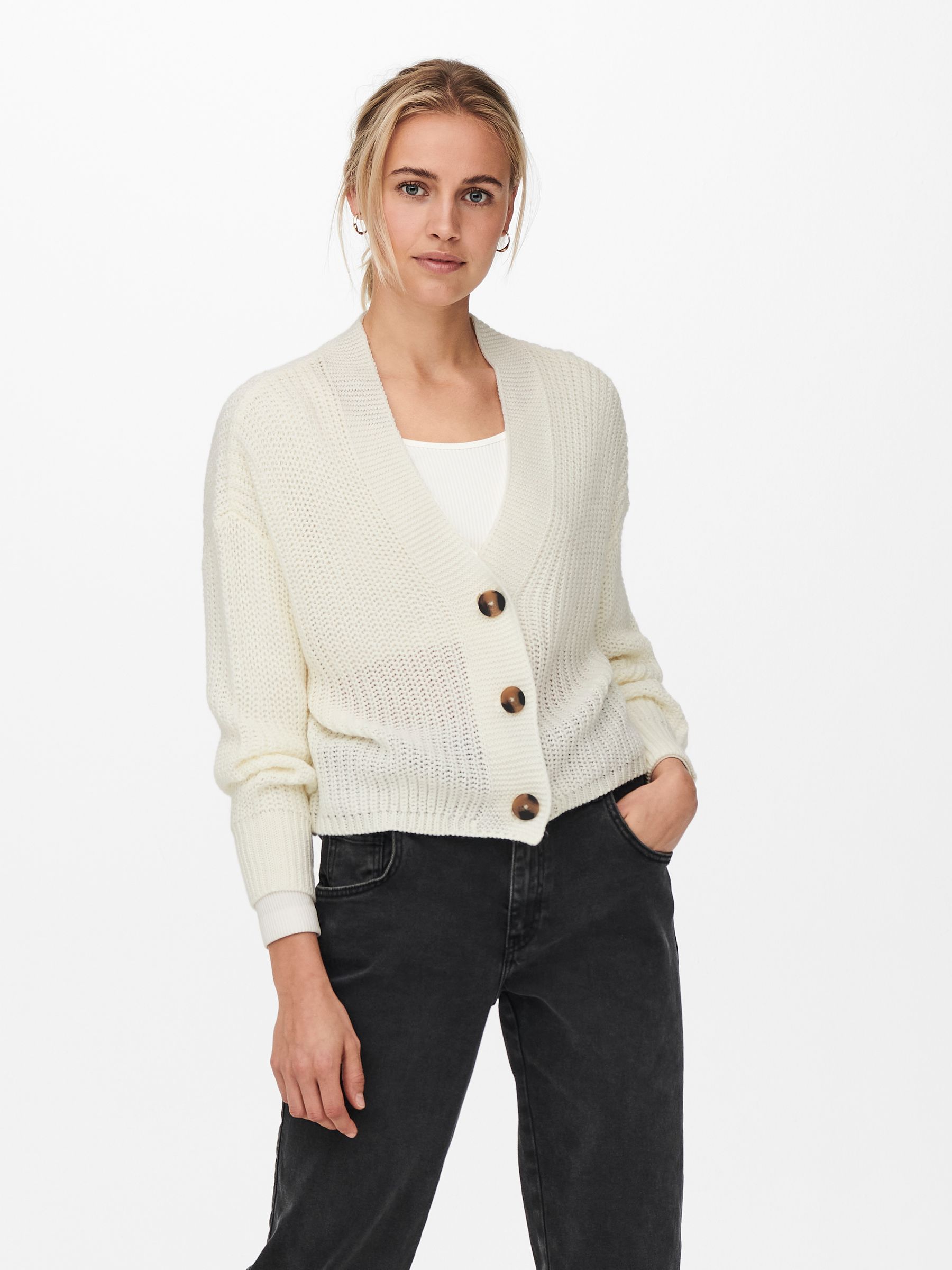 Buy ONLY White Ribbed Cardigan from the Next UK online shop