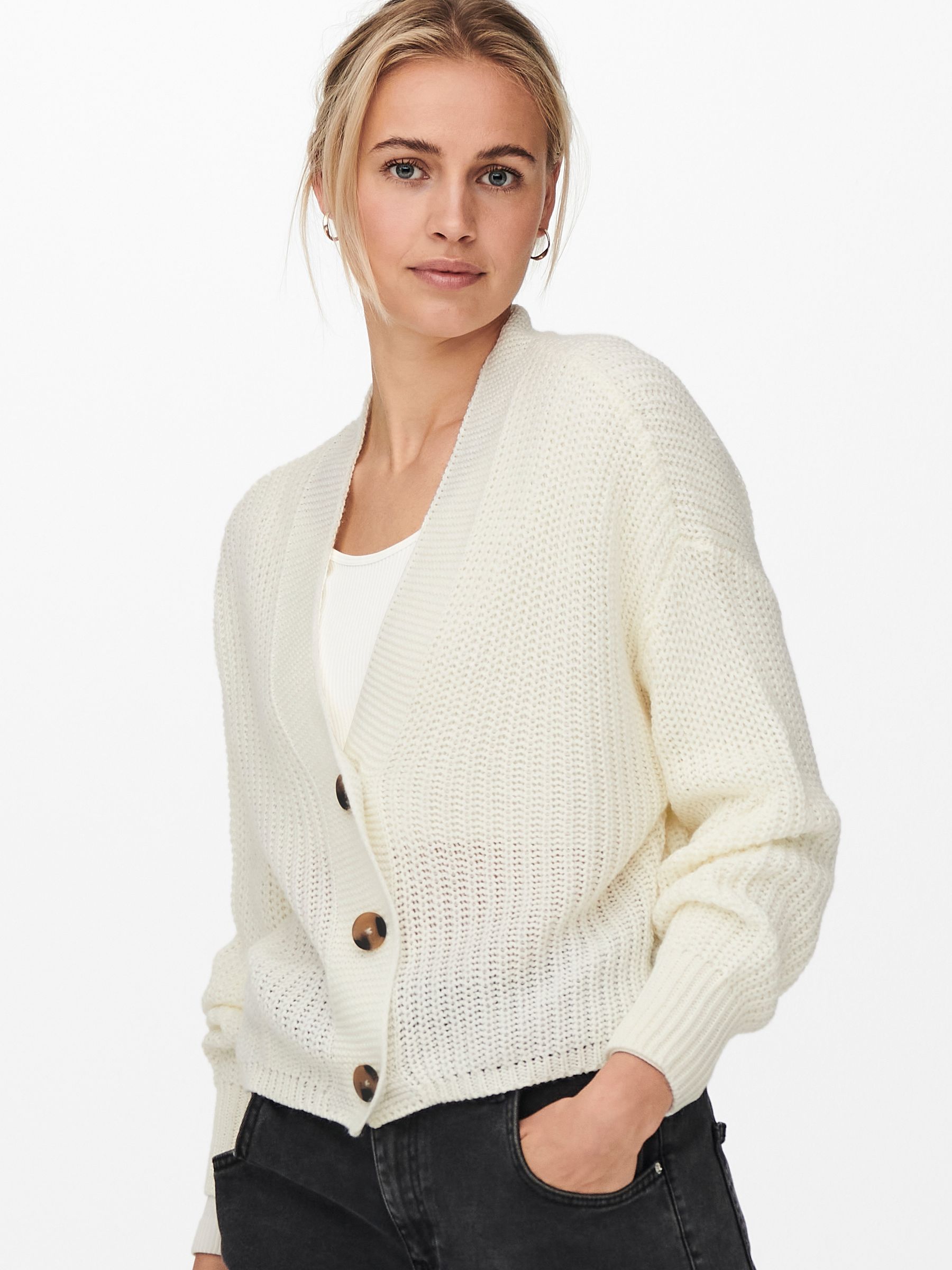 Buy ONLY White Ribbed Cardigan from the Next UK online shop