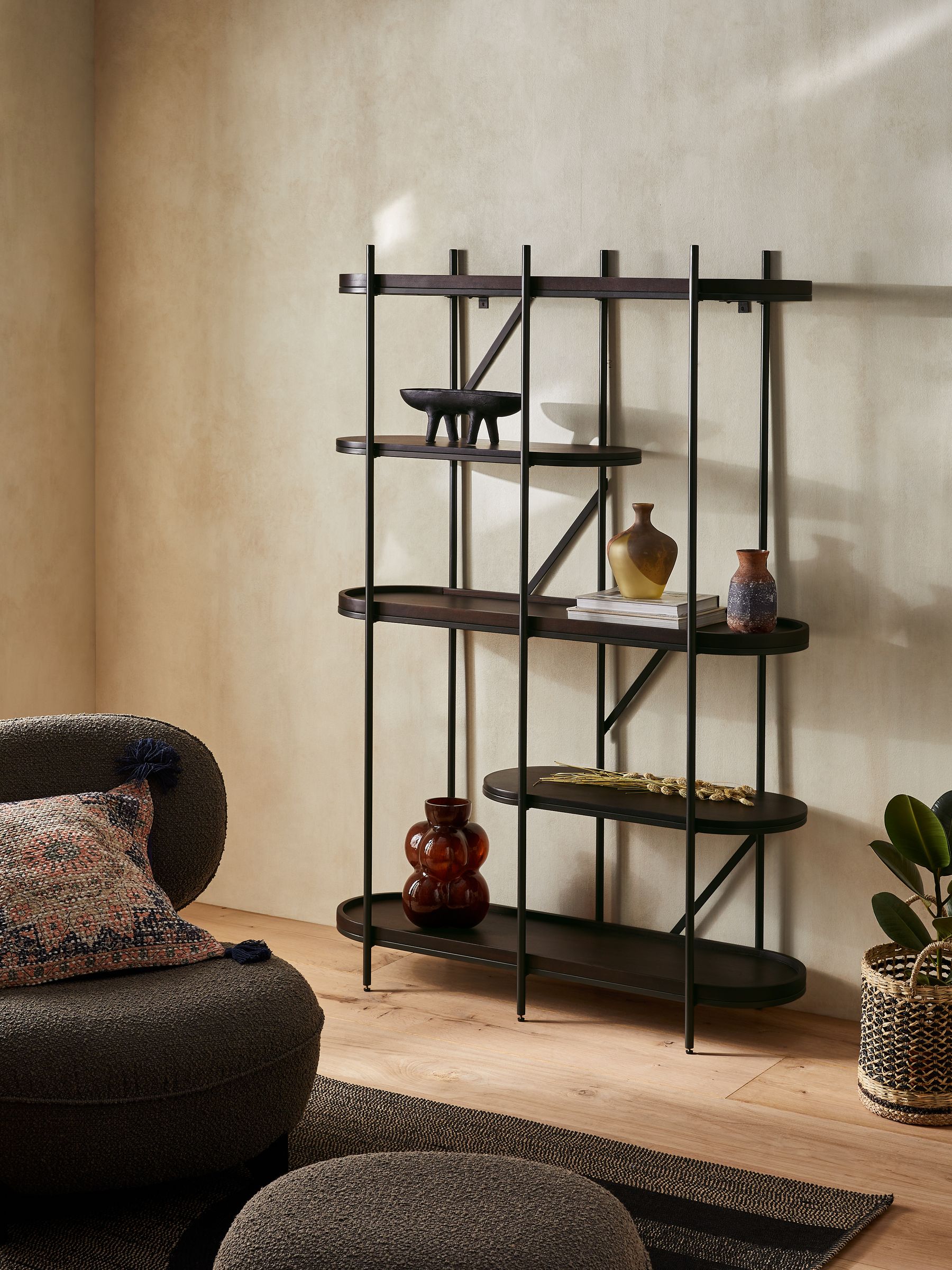 Buy French Connection Dark Mango Wood Kala Shelving Unit from the Next ...