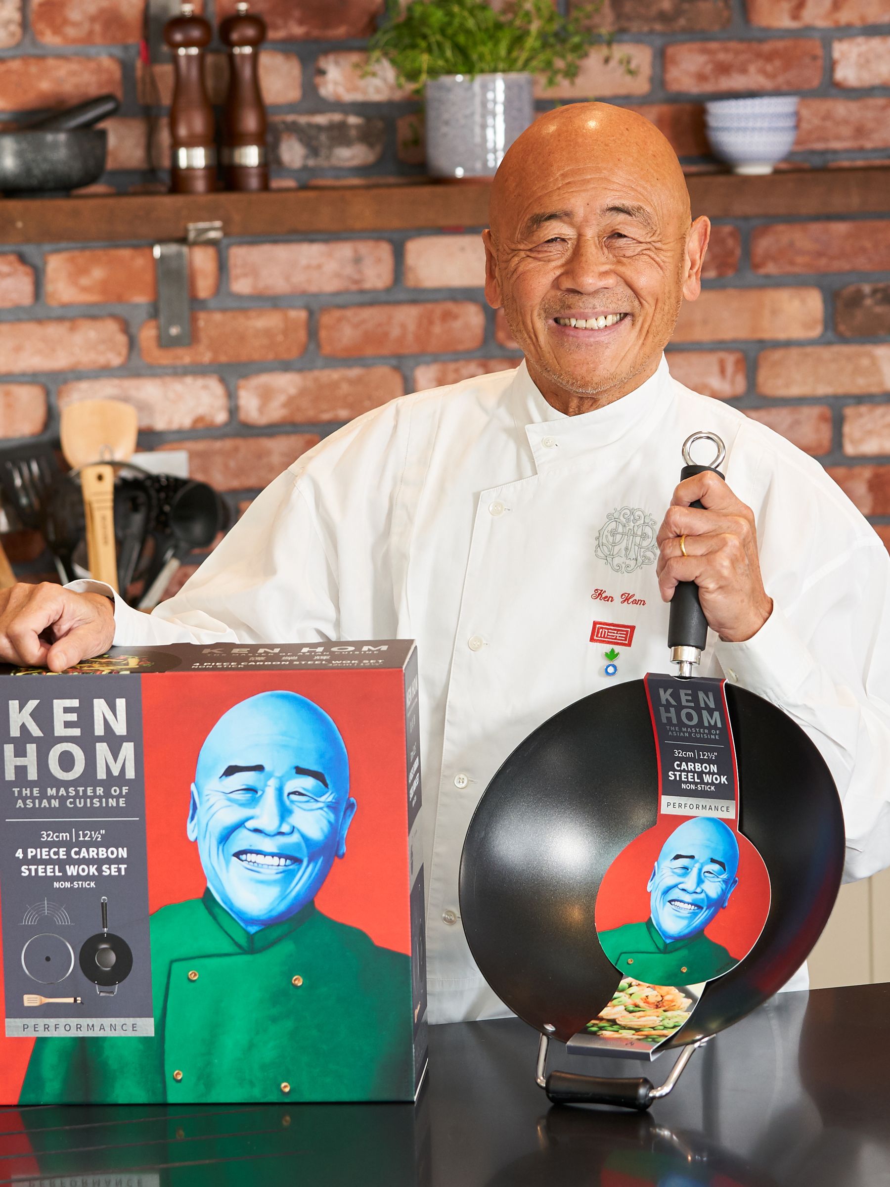 Buy Ken Hom Black Excellence 31cm Non Stick Wok Set from the Next UK ...
