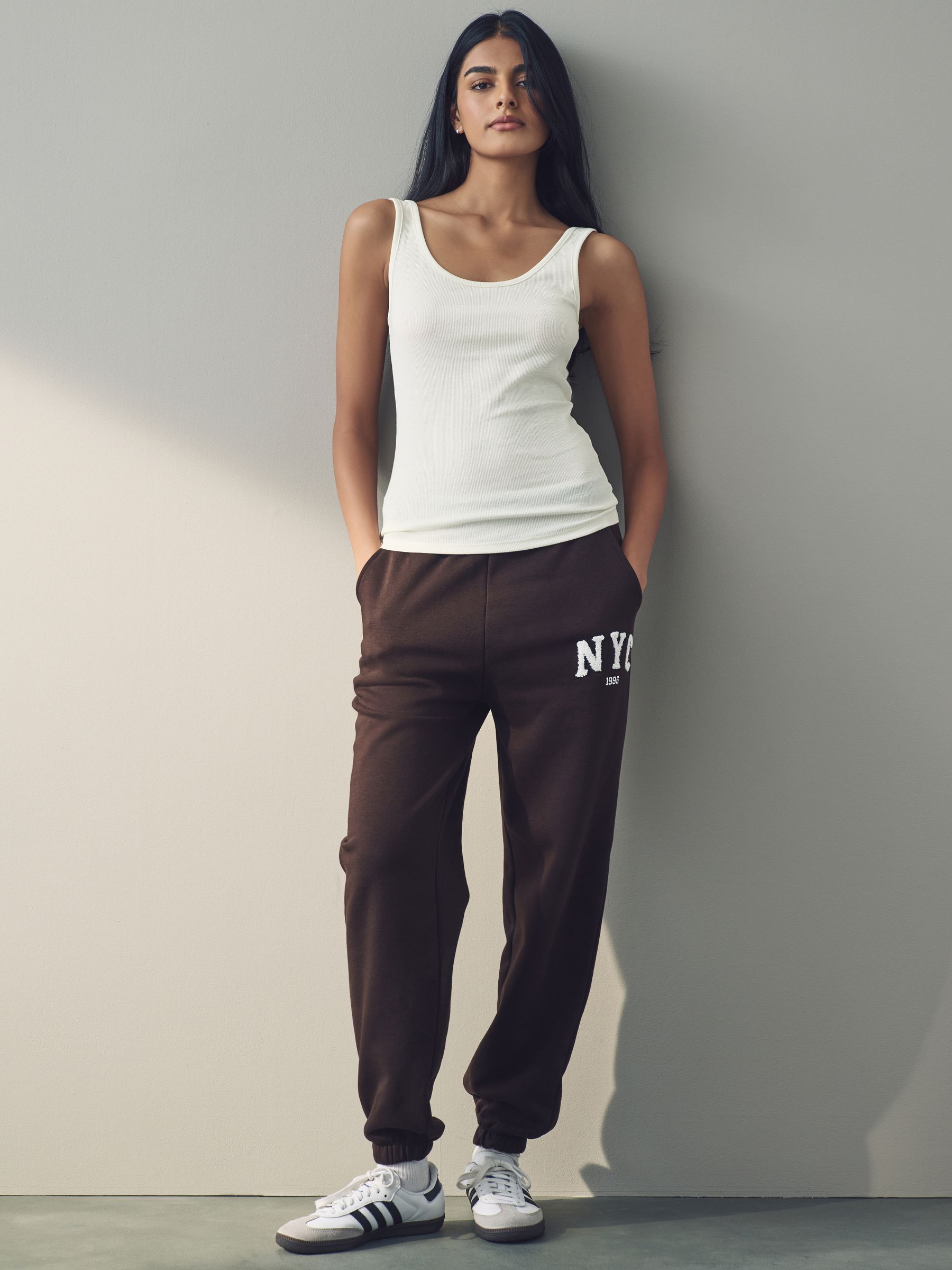 Buy Neutral Thick Strap Vests 3 Pack from the Next UK online shop