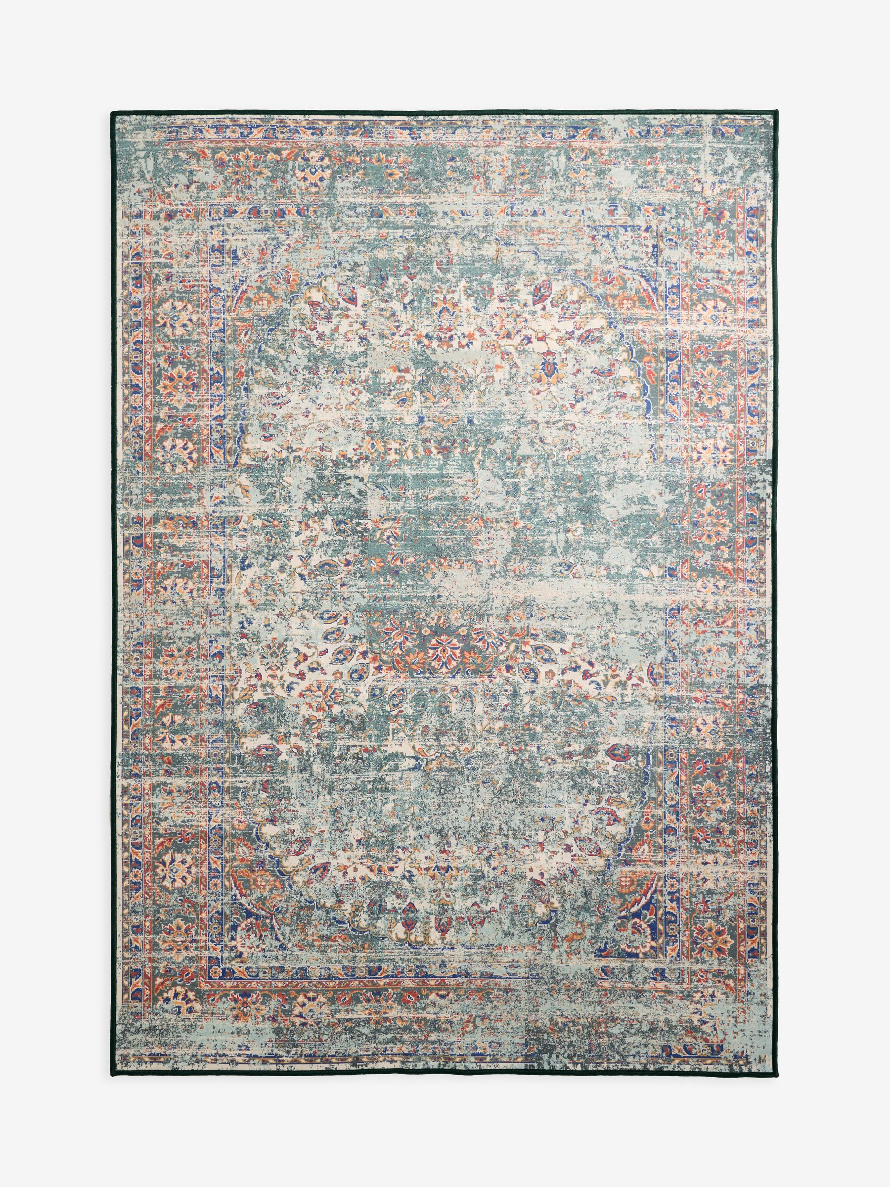 Buy Teal Blue Washable Emporium Oriental Rug from the Next UK online shop