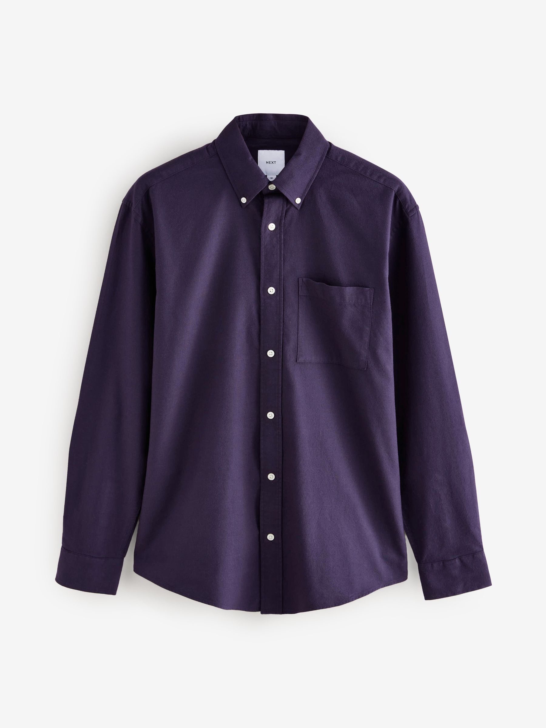Buy Purple Brushed 100% Cotton Oxford Long Sleeve Shirt from the Next ...