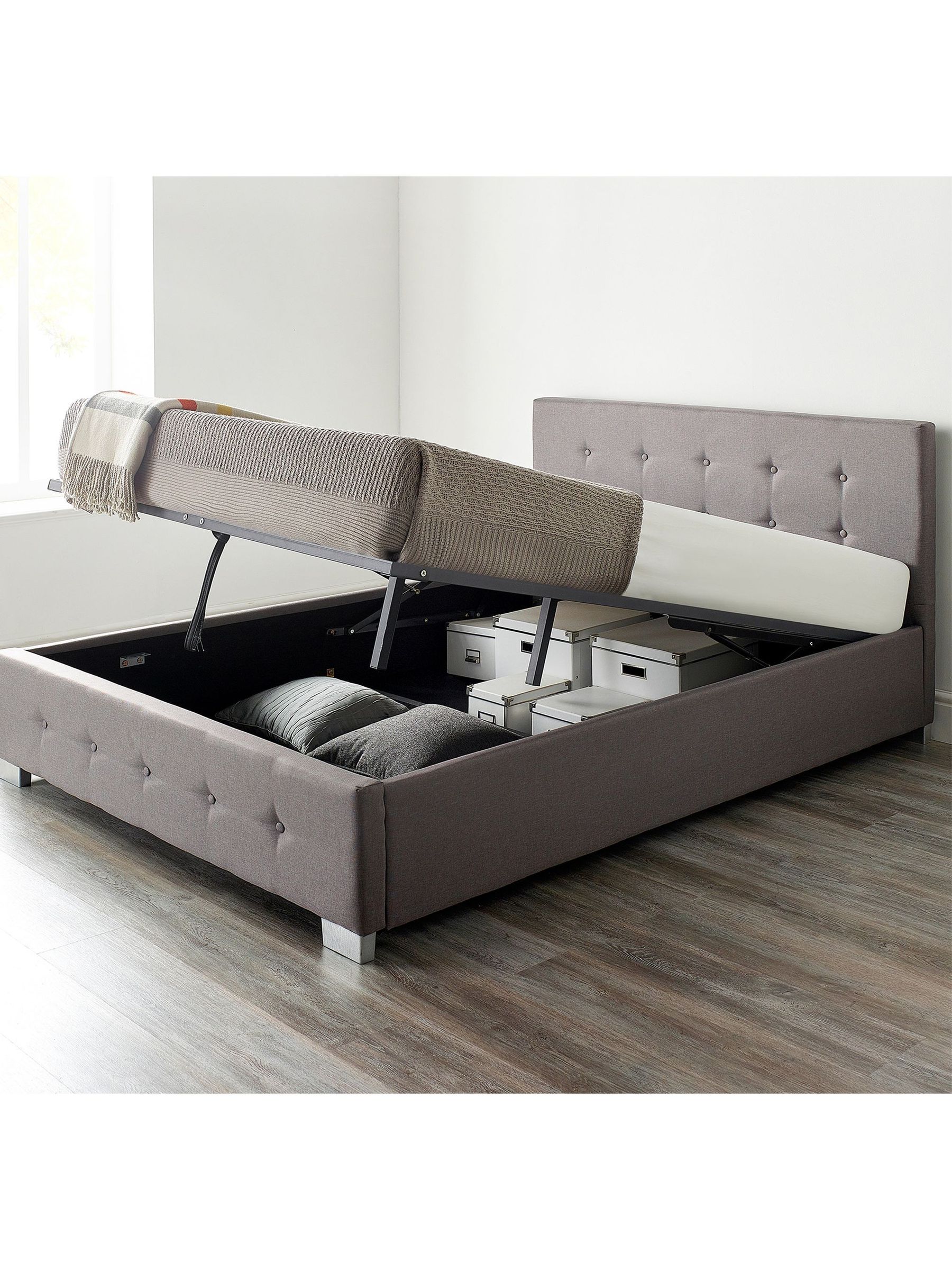 Buy Aspire Furniture Grey End Lift Ottoman Storage Bed from the Next UK online shop