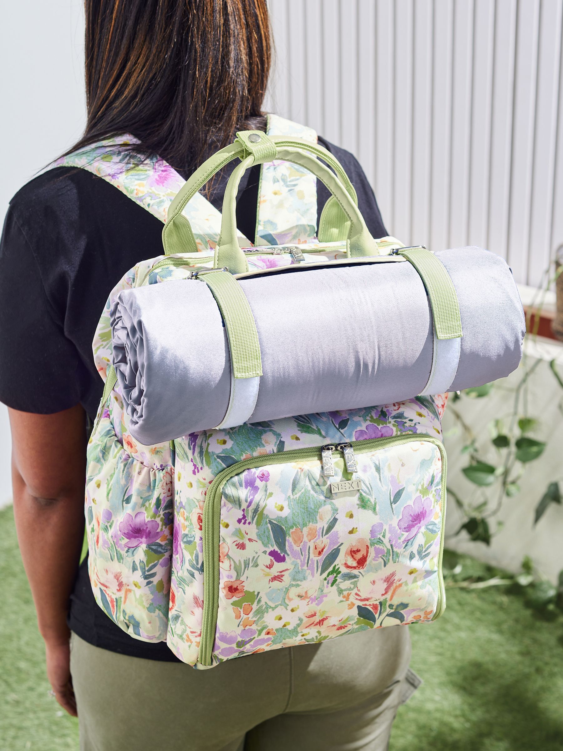 Buy Pastel Floral 4 Person Picnic Backpack from the Next UK online shop