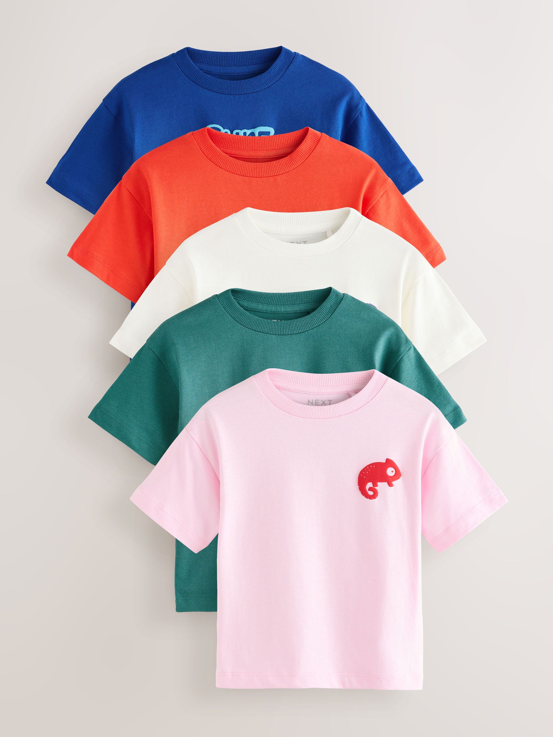 Buy Multi Bright - Short Sleeve T-Shirts 5 Pack (3mths-7yrs) from Next ...