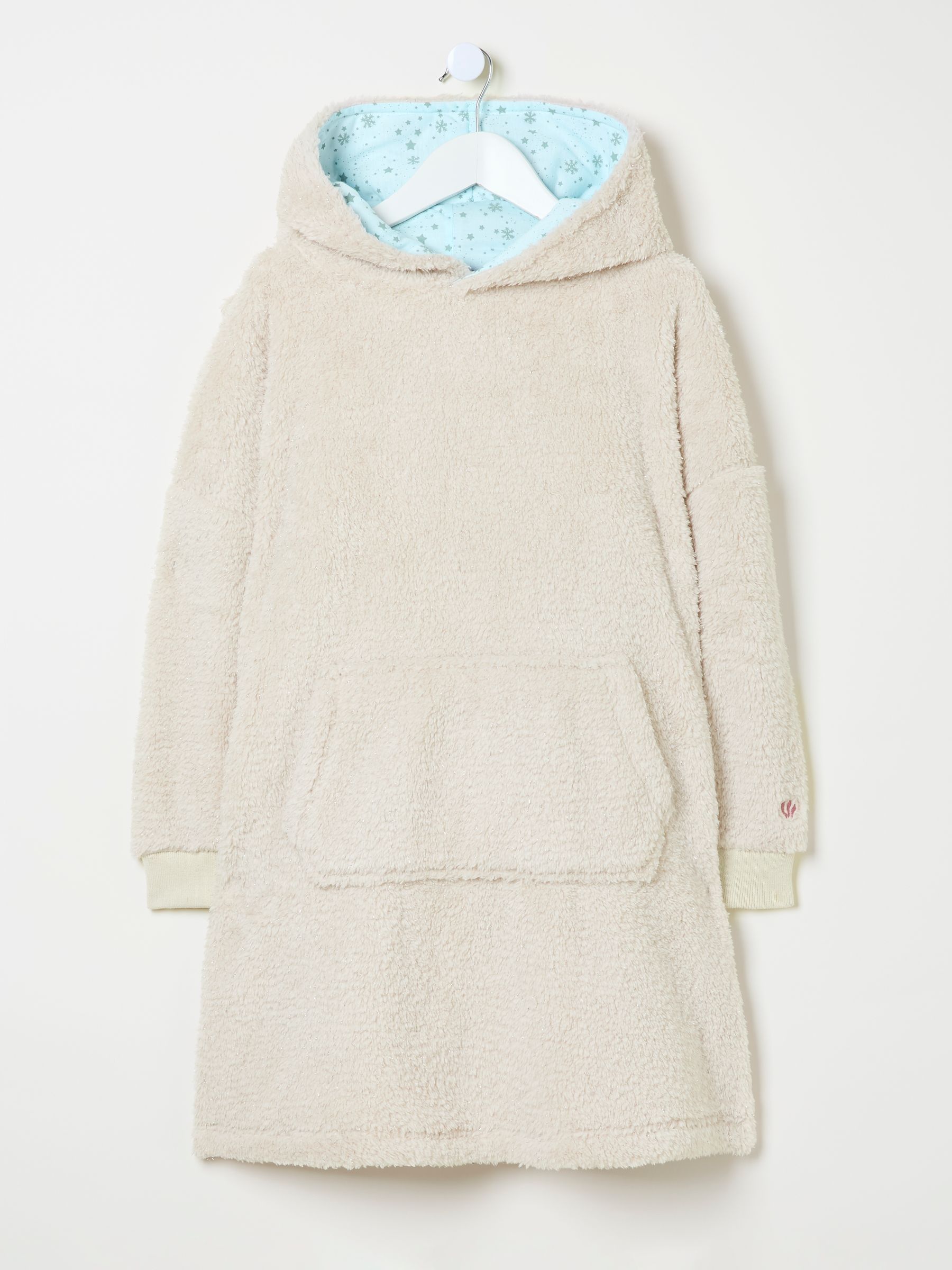 Buy FatFace Natural Oversized Rabbit Fleece Hoodie from the Next UK ...