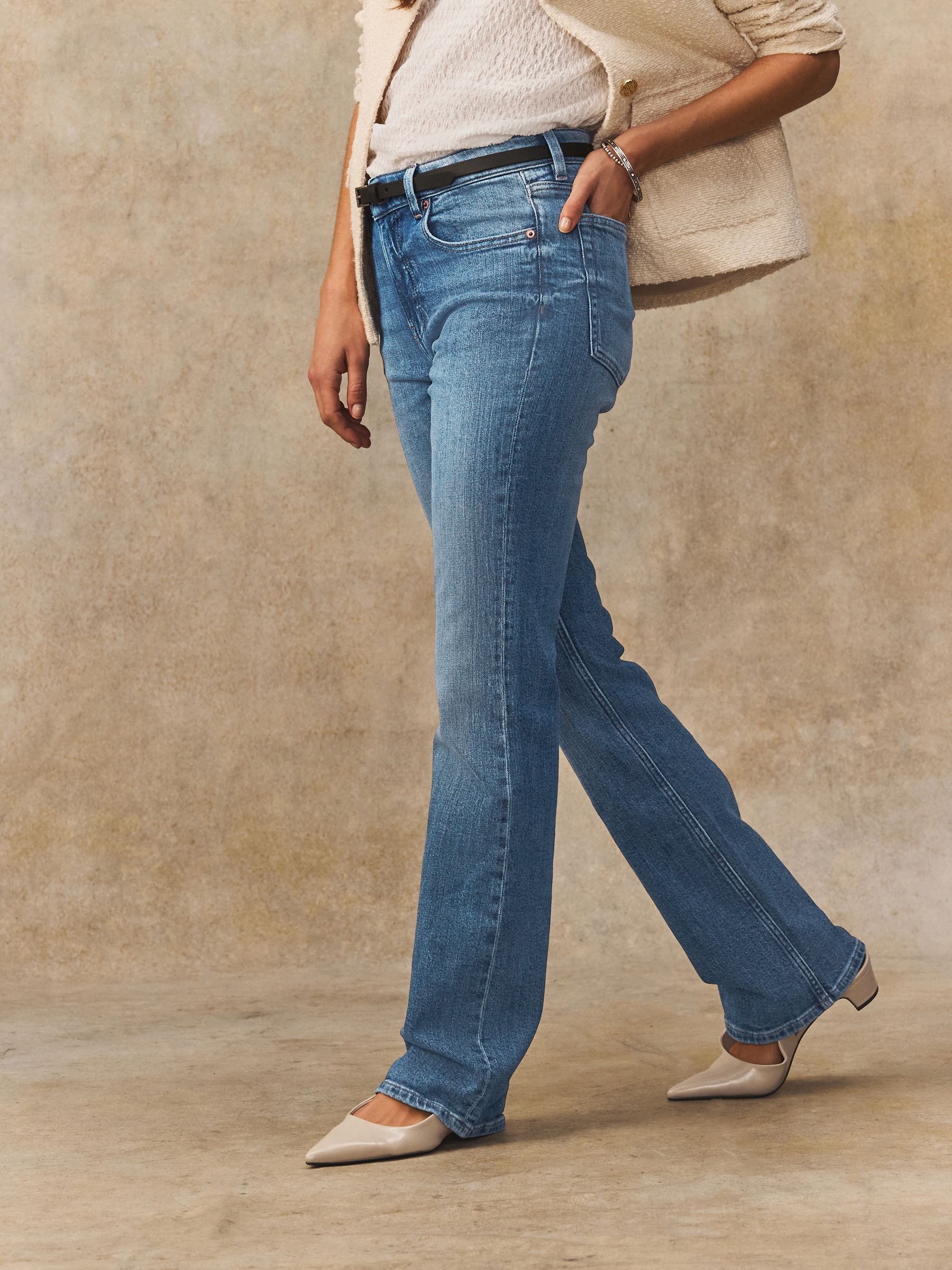 Buy Mid Blue Authentic Bootcut Jeans from the Next UK online shop