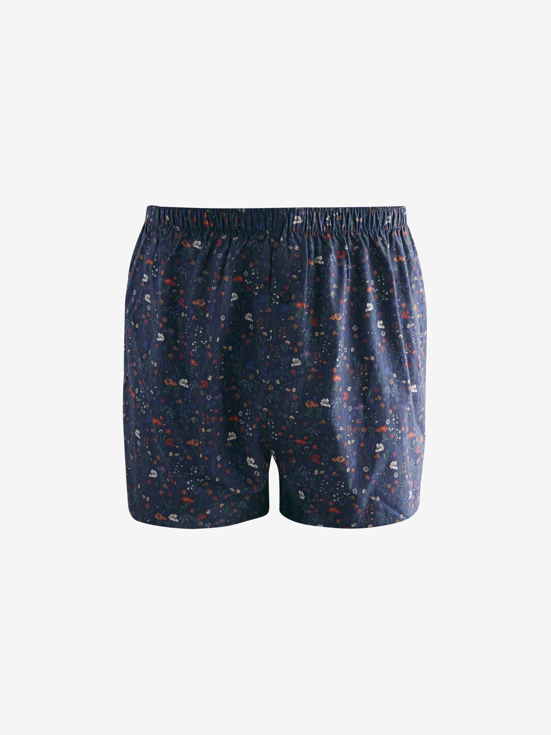 Buy Blue/White/Green Floral 4 pack Woven Pure Boxers from the Next UK ...