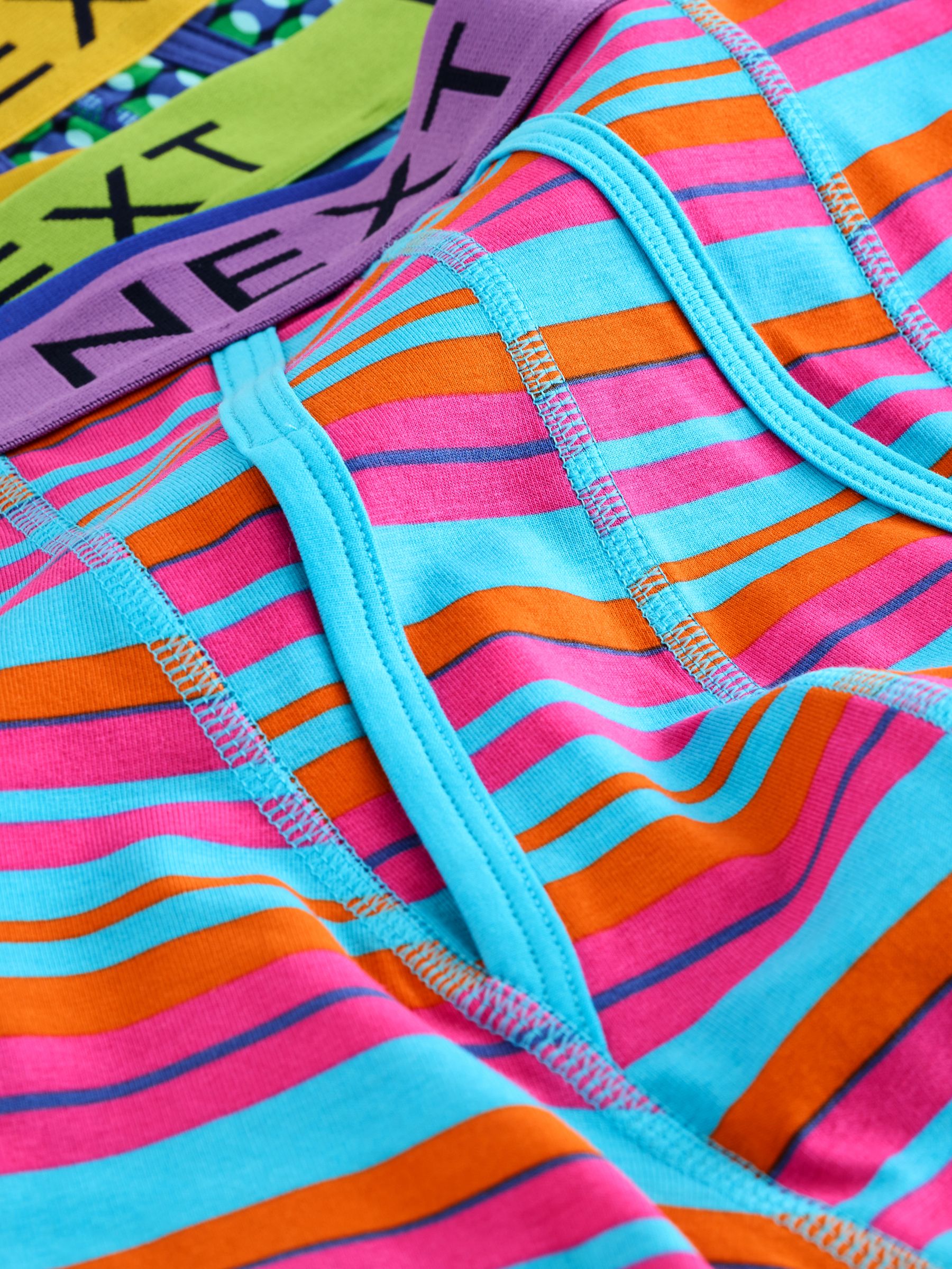 Buy Bright Blue/Orange Spot 10 pack A-Front Boxers from the Next UK ...