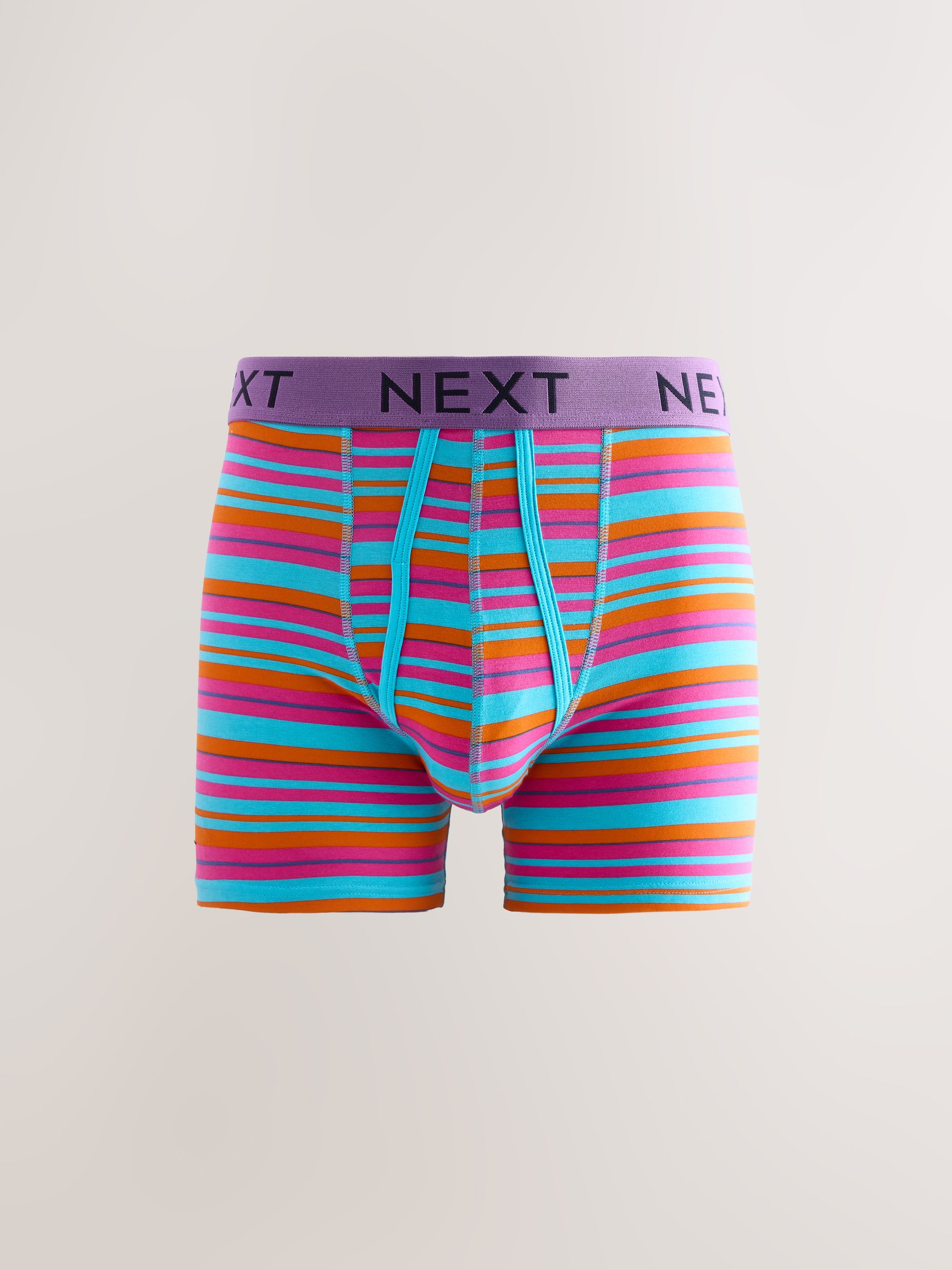 Buy Bright Blue/Orange Spot 10 pack A-Front Boxers from the Next UK ...