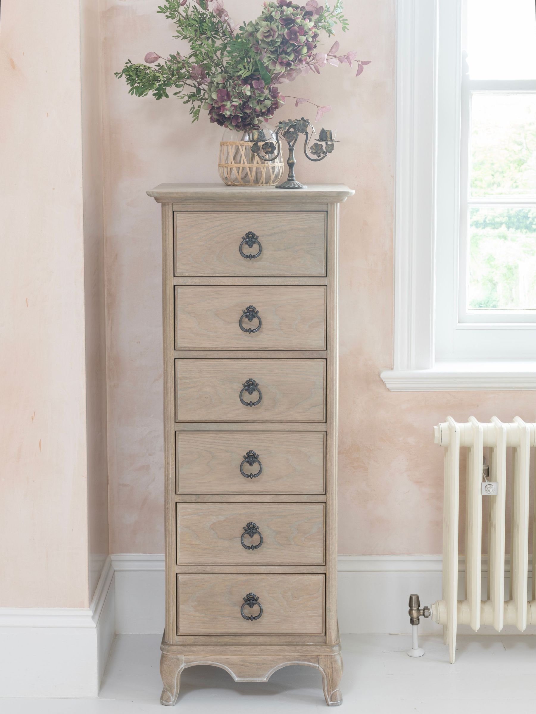 Buy Willis & Gambier Oak Camille Wooden Chest of 6 Drawer Drawers from ...