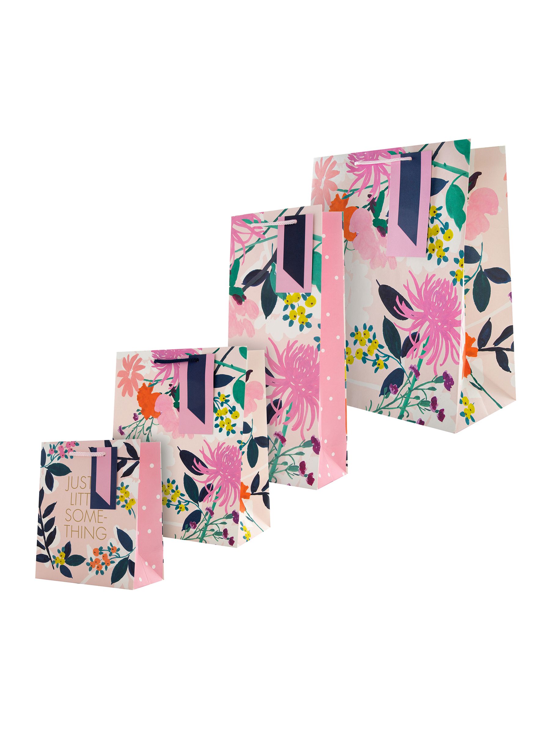 Buy Hallmark 4 Pack Multi Gift Bags In Contemporary Floral Designs from ...