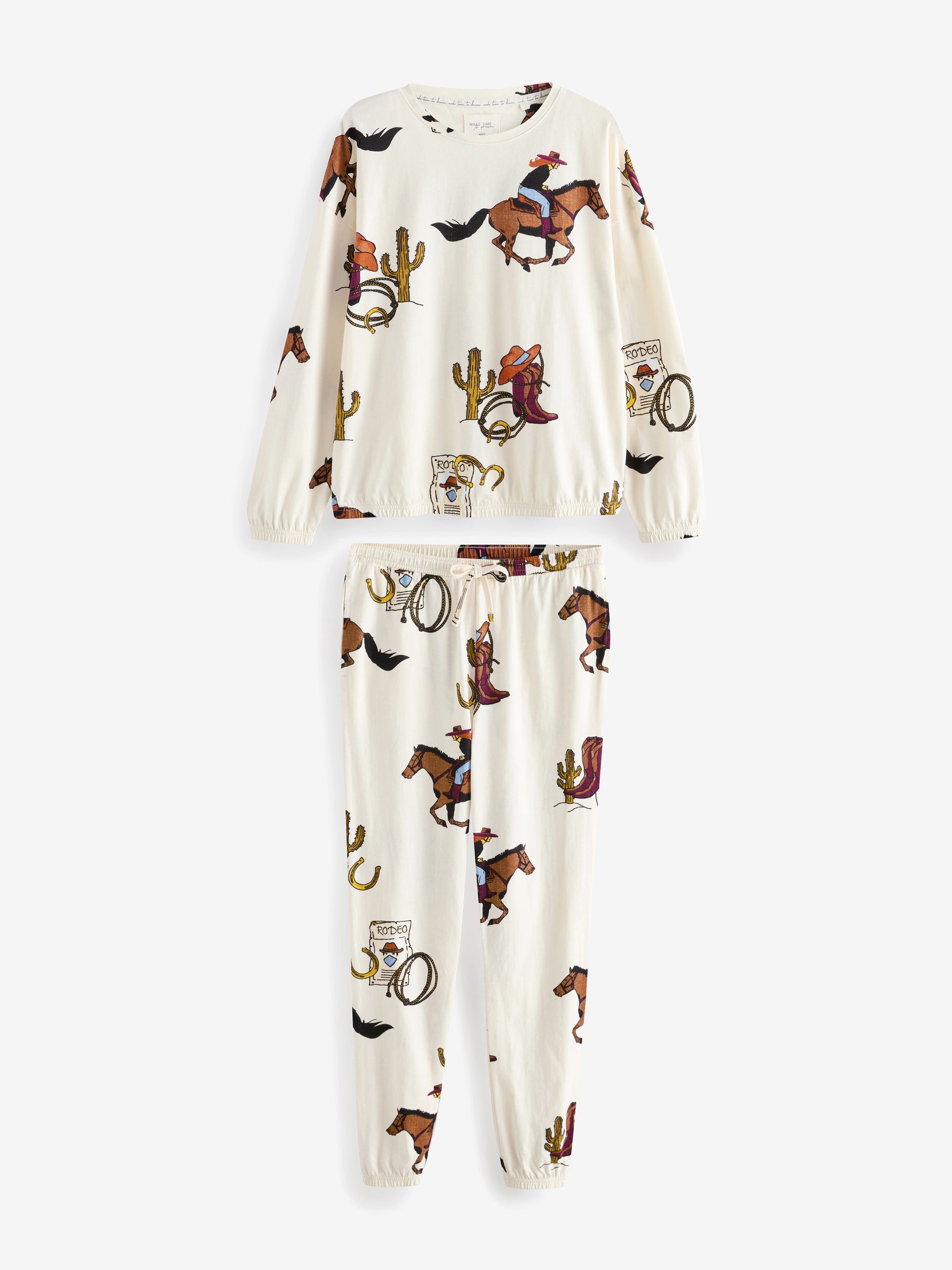 Buy Ecru Cowboy Long Sleeve Pyjamas from the Next UK online shop