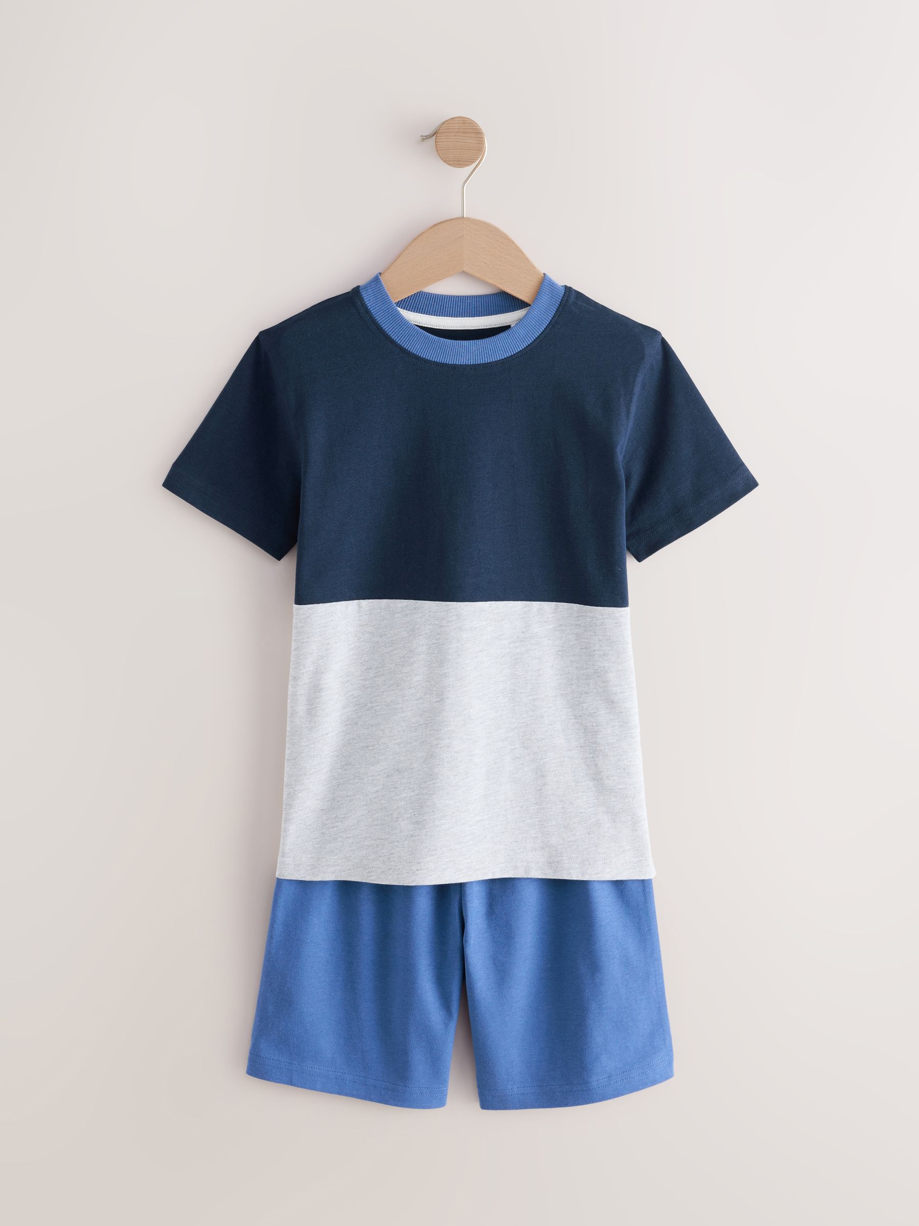 Buy Navy/Grey Shorts Pyjamas 3 Pack (3-16yrs) from the Next UK online shop