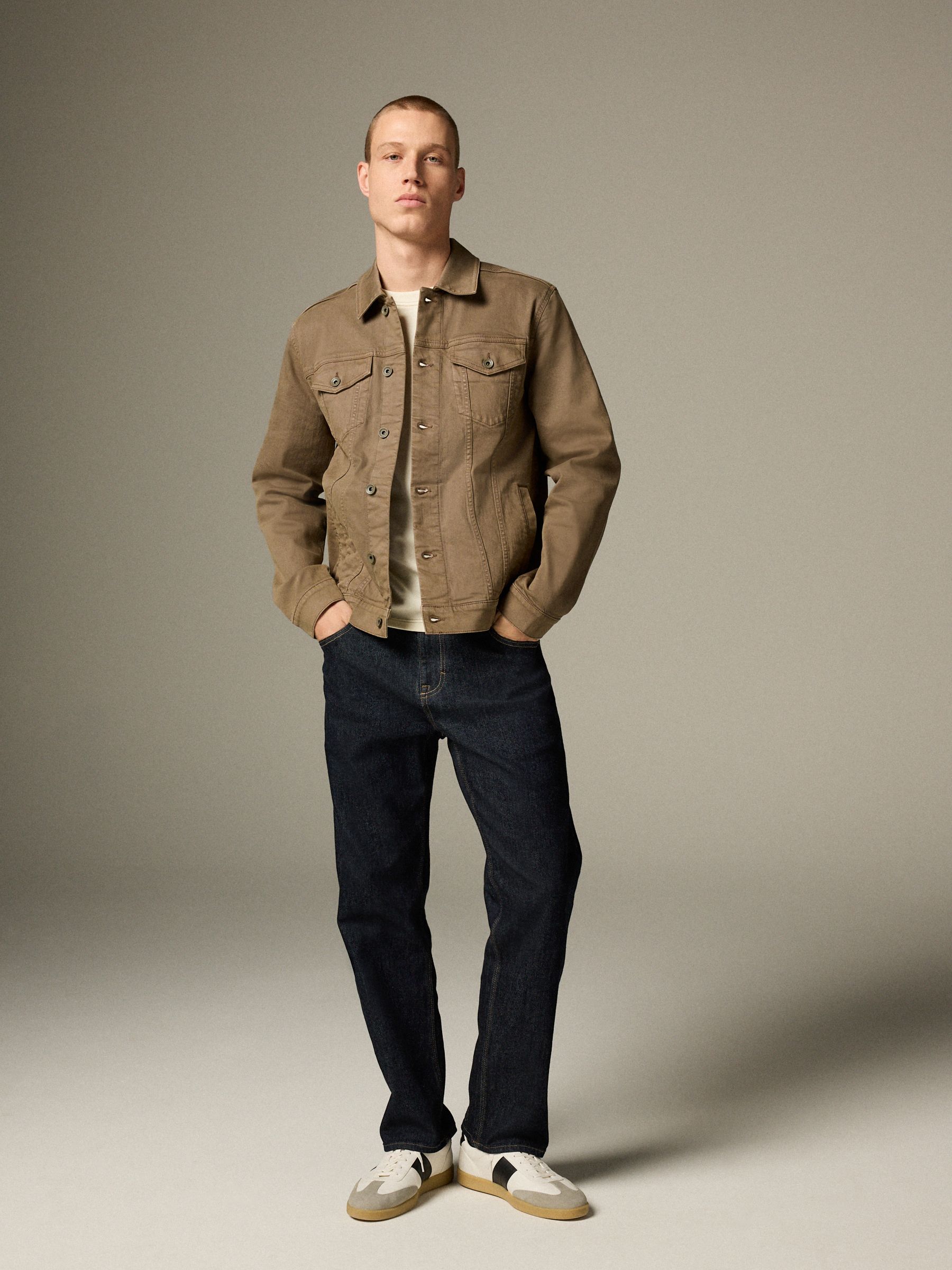 Buy Dark Stone Denim Jacket from the Next UK online shop