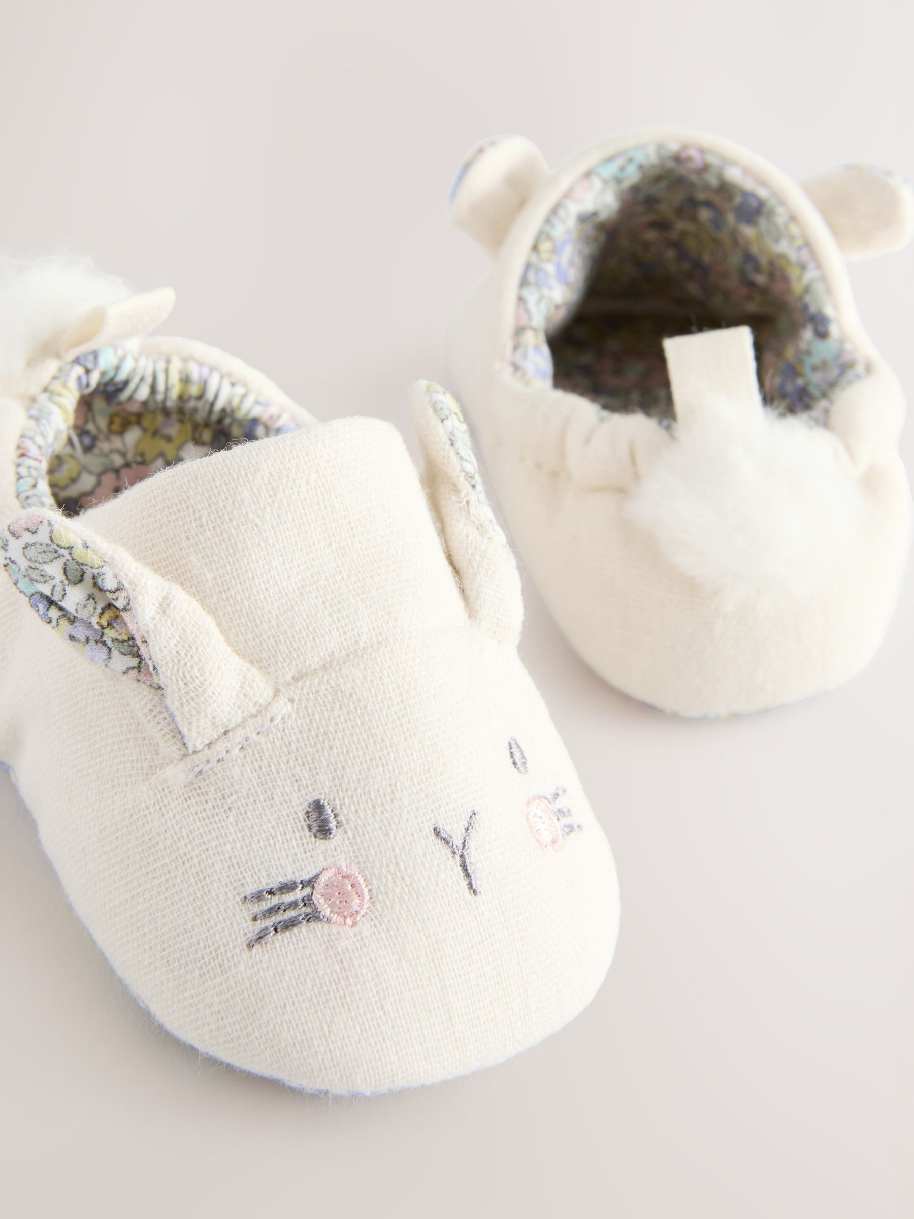 Buy Neutral Bunny Baby Slip On Shoes (0-24mths) from the Next UK online ...