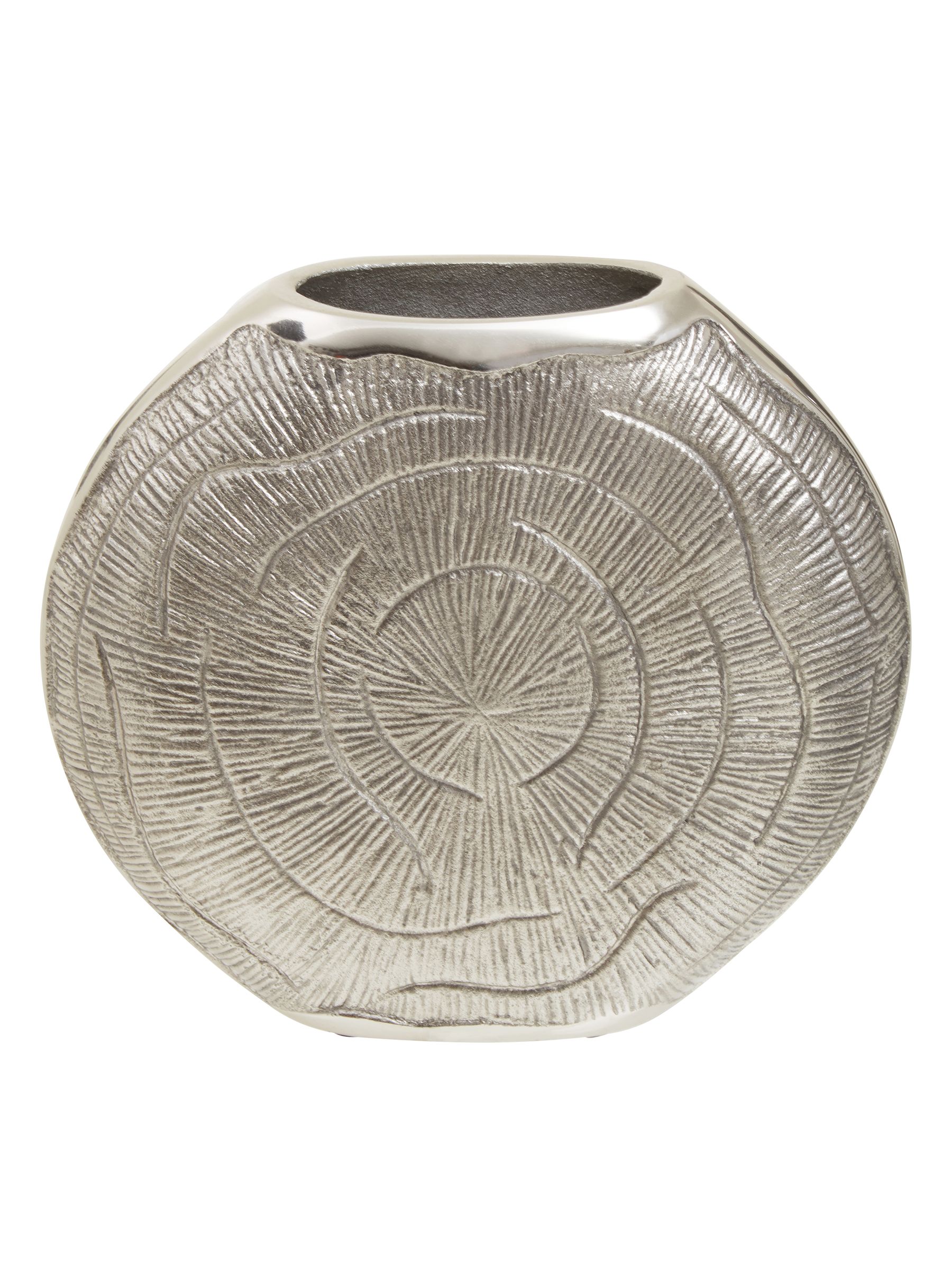 Buy Fifty Five South Silver Small Silva Oak Effect Finish Vase from the ...