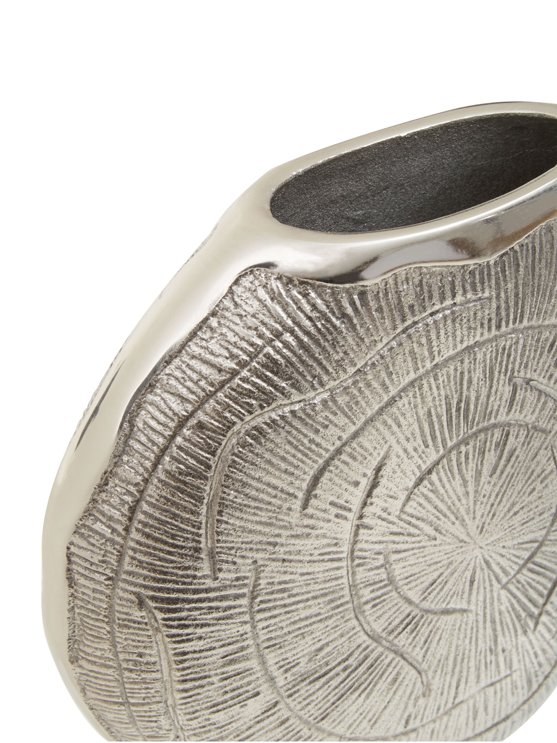Buy Fifty Five South Silver Small Silva Oak Effect Finish Vase from the ...