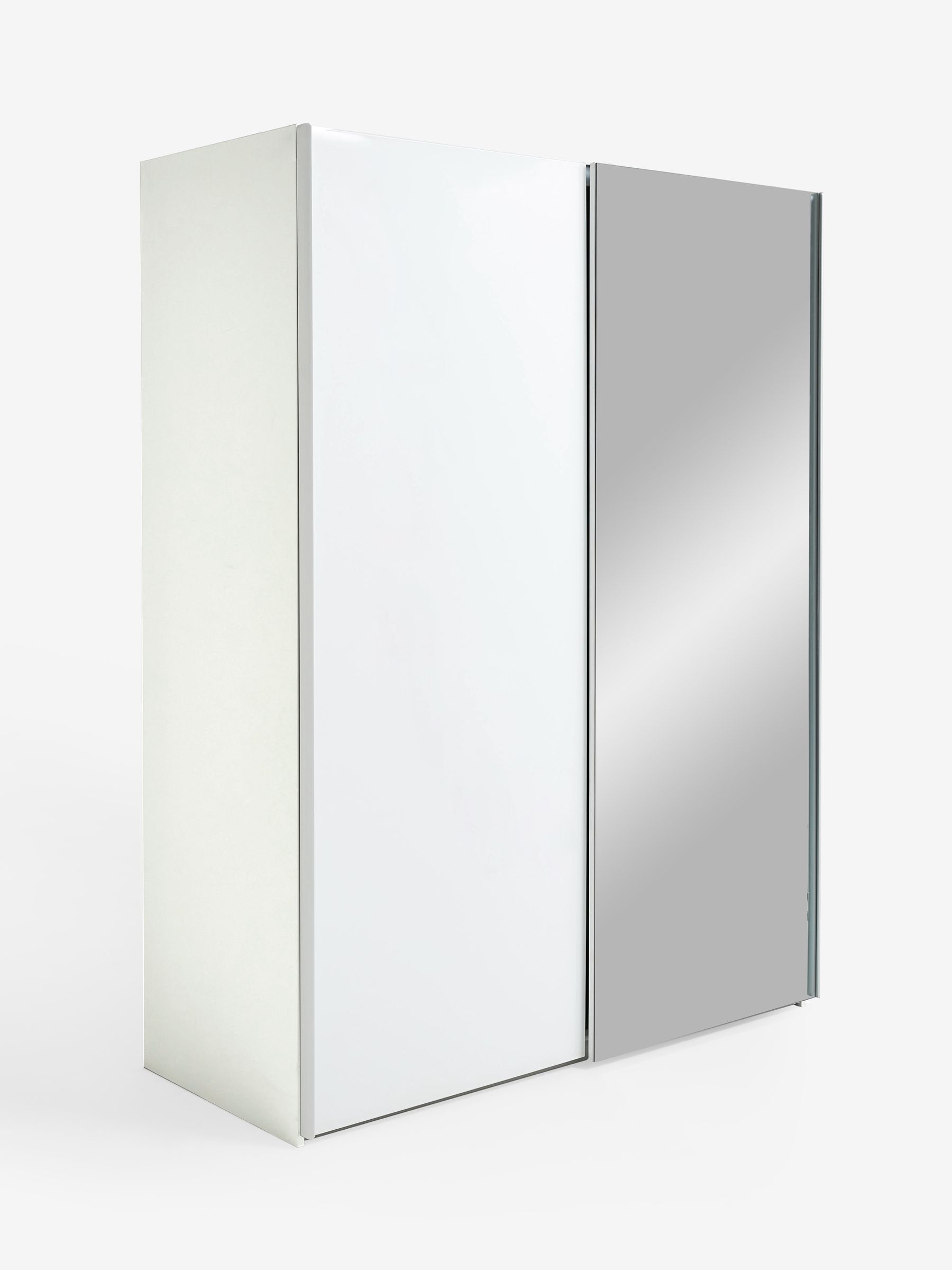 Buy White White Sloane Collection Luxe Glass Fitted Wardrobe from the ...