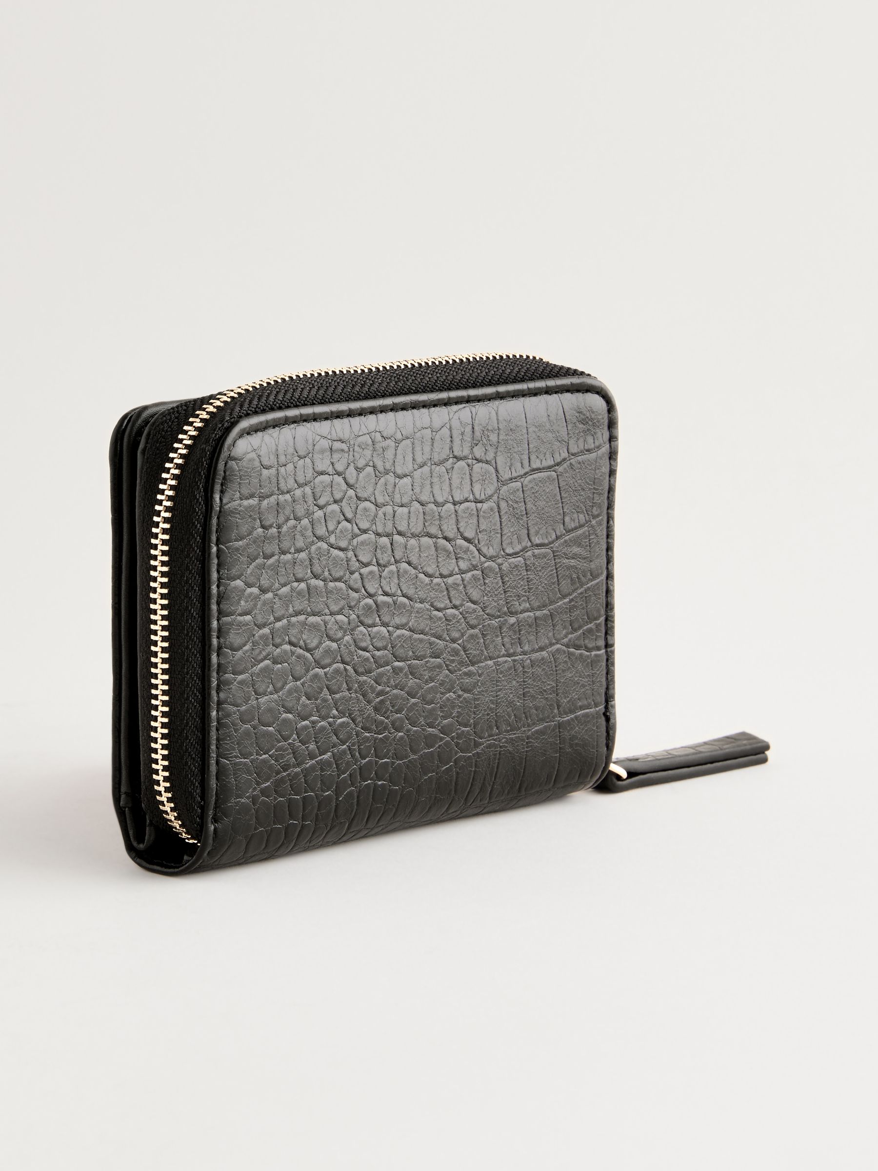 Buy Black Midi Zip Around Purse from the Next UK online shop