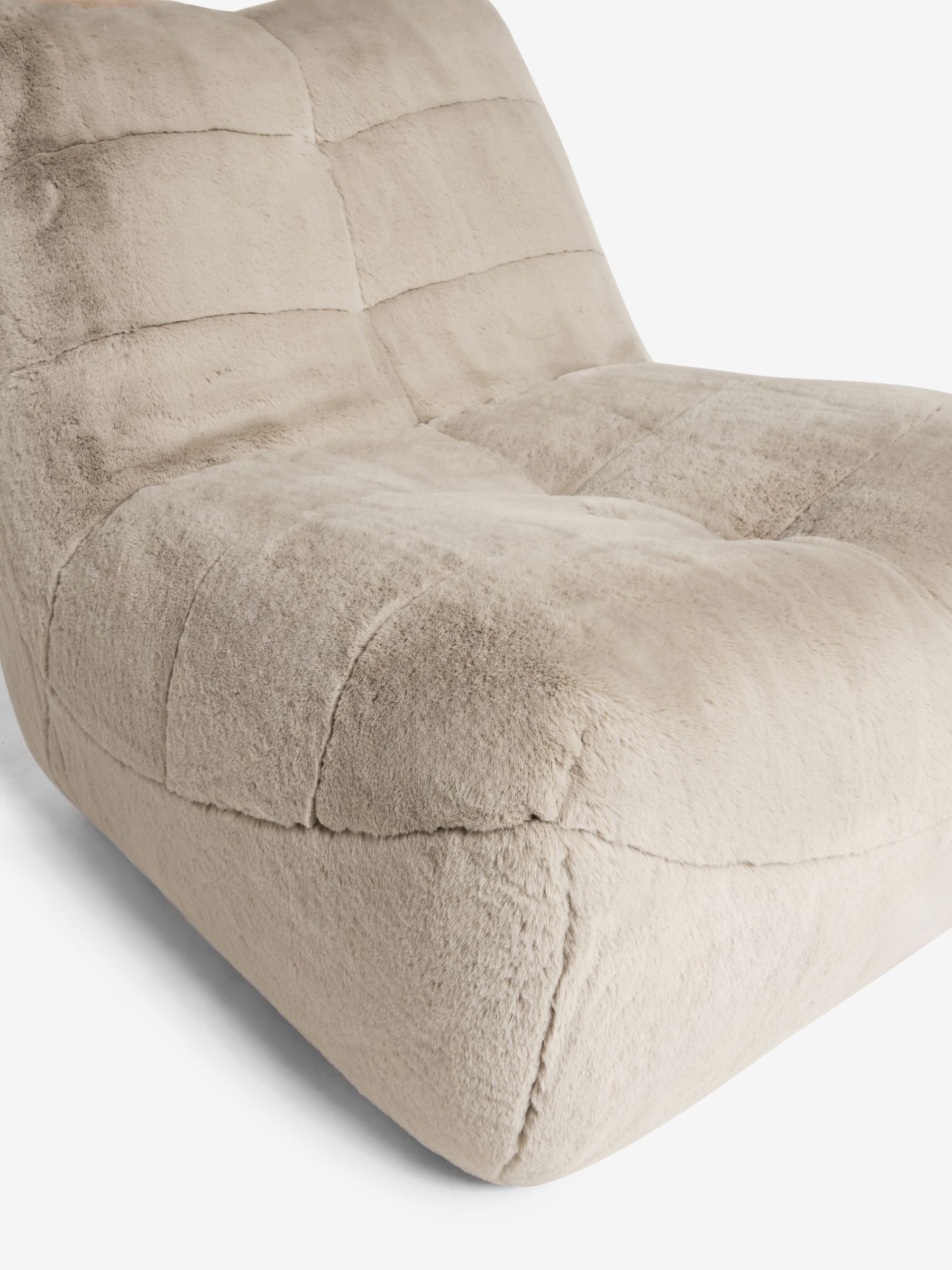 Buy Oslo Faux Fur Mink Natural Lucca Swivel Accent Chair from the Next ...