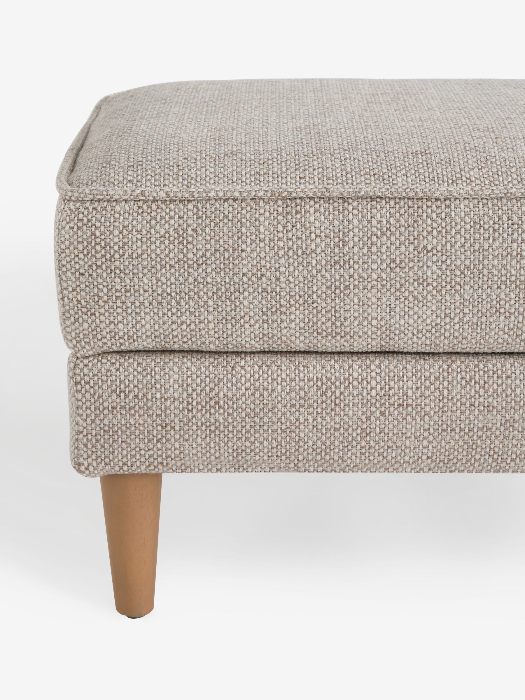 Buy Chunky Weave Mid Natural Sherlock Storage Footstool from the Next ...