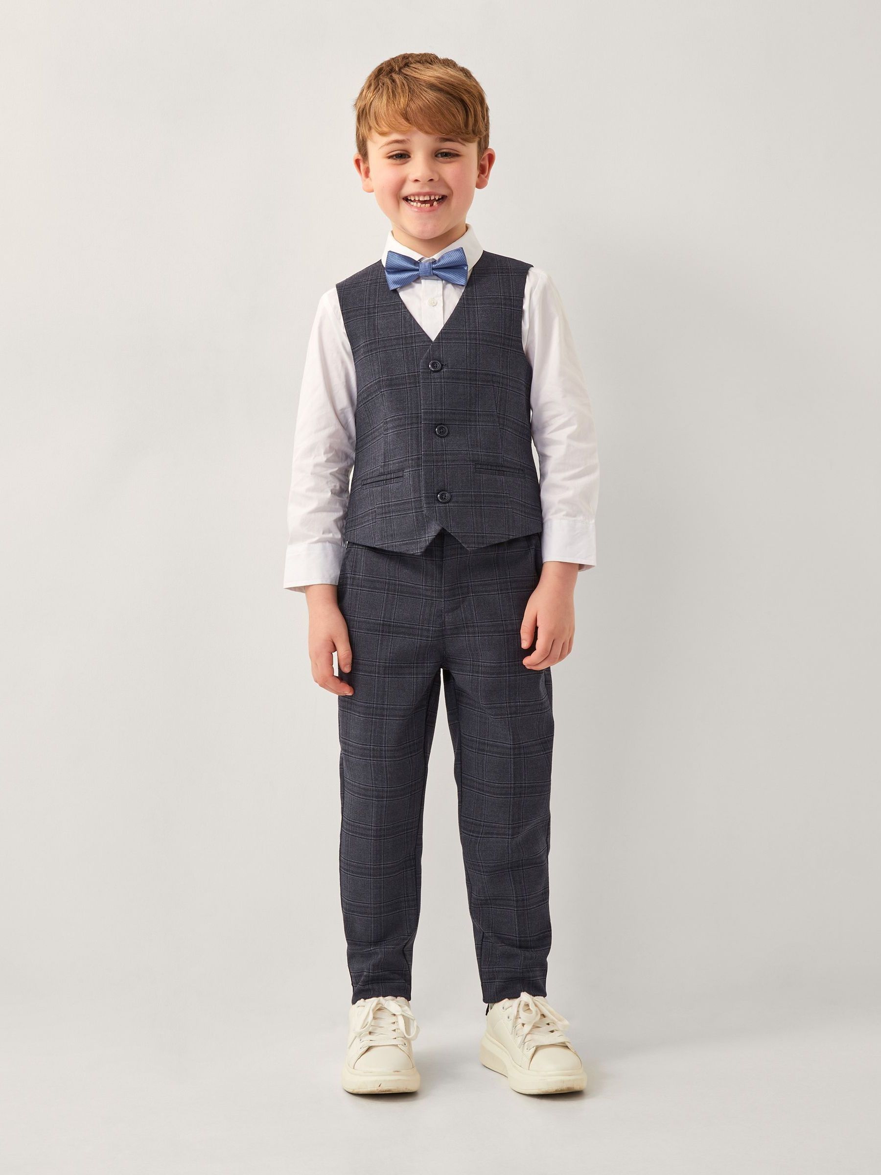 Buy Monsoon Grey 4-Piece Check Suit from the Next UK online shop